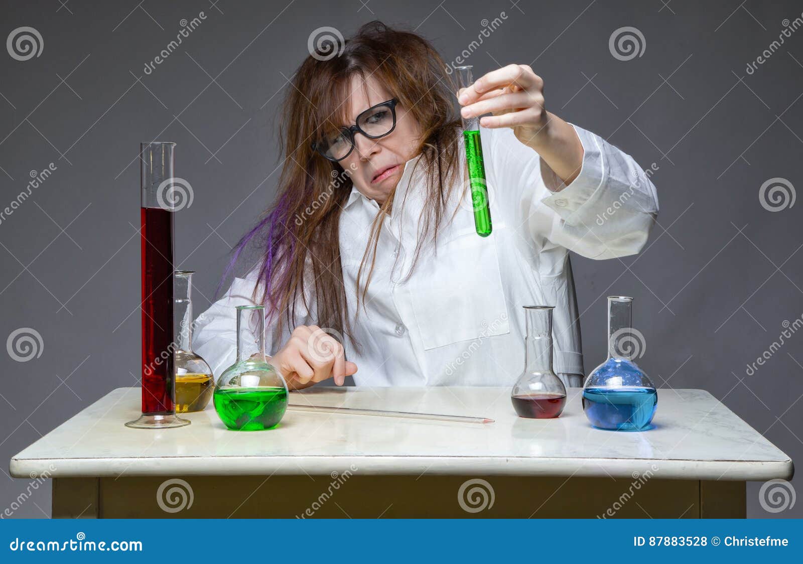 Disgust And Shaggy Scientist In Lab Stock Photo | CartoonDealer.com ...
