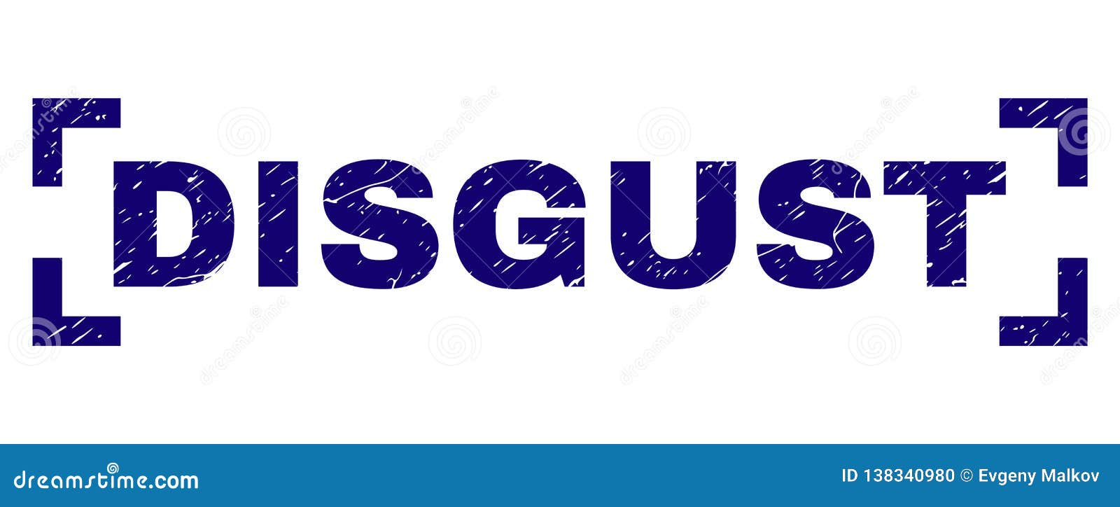 Scratched Textured DISGUST Stamp Seal Inside Corners Stock Vector ...