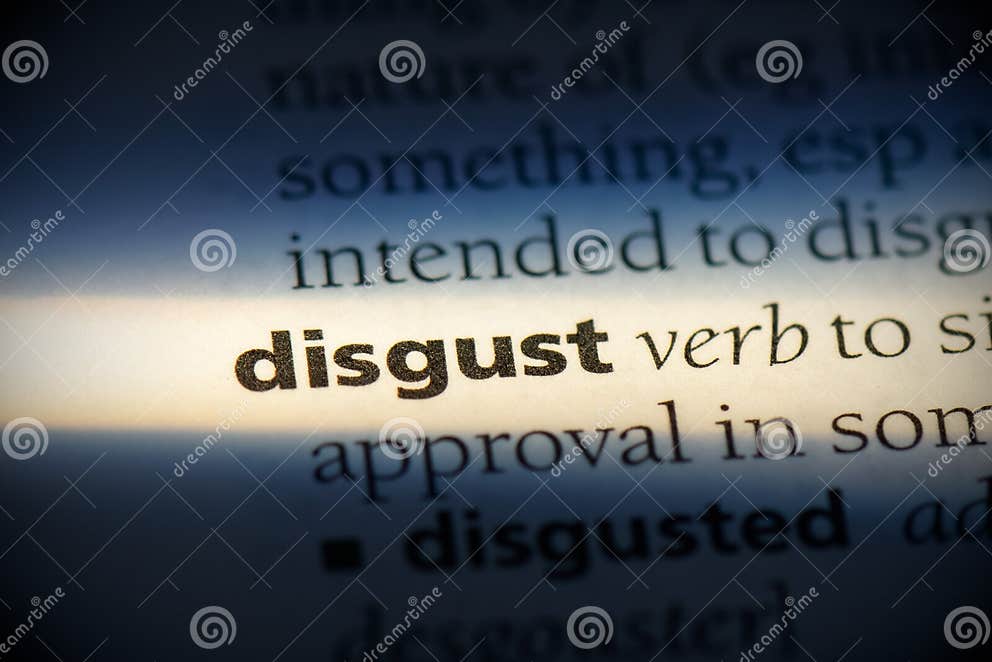 Disgust stock photo. Image of page, education, close - 161393398