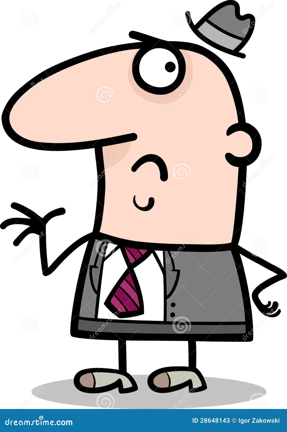 Disgusted Businessman Cartoon Illustration Stock Photos - Image: 28648143