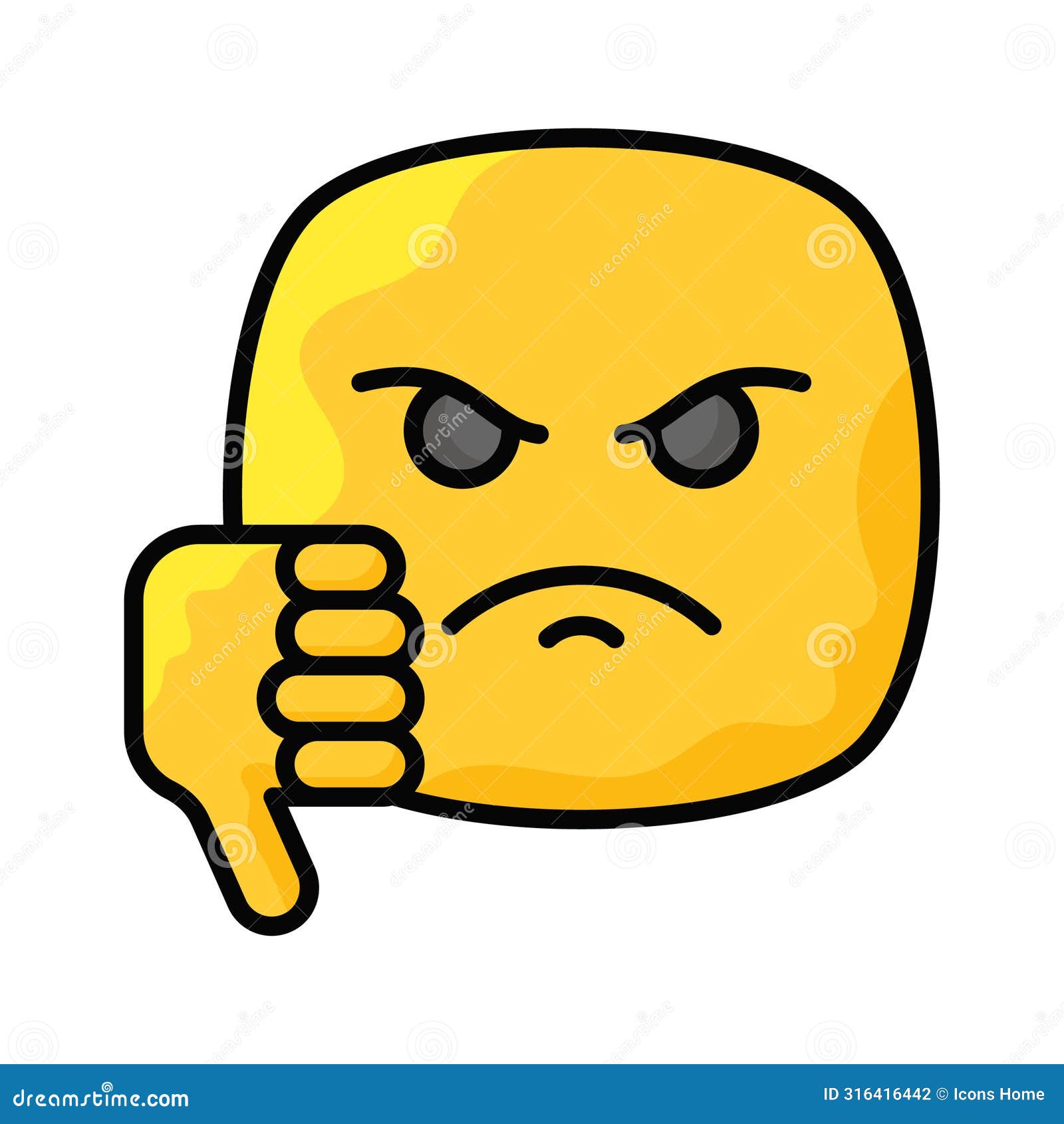 Disgusted Emoji Vector Design, Customizable Unique Vector Stock Vector ...