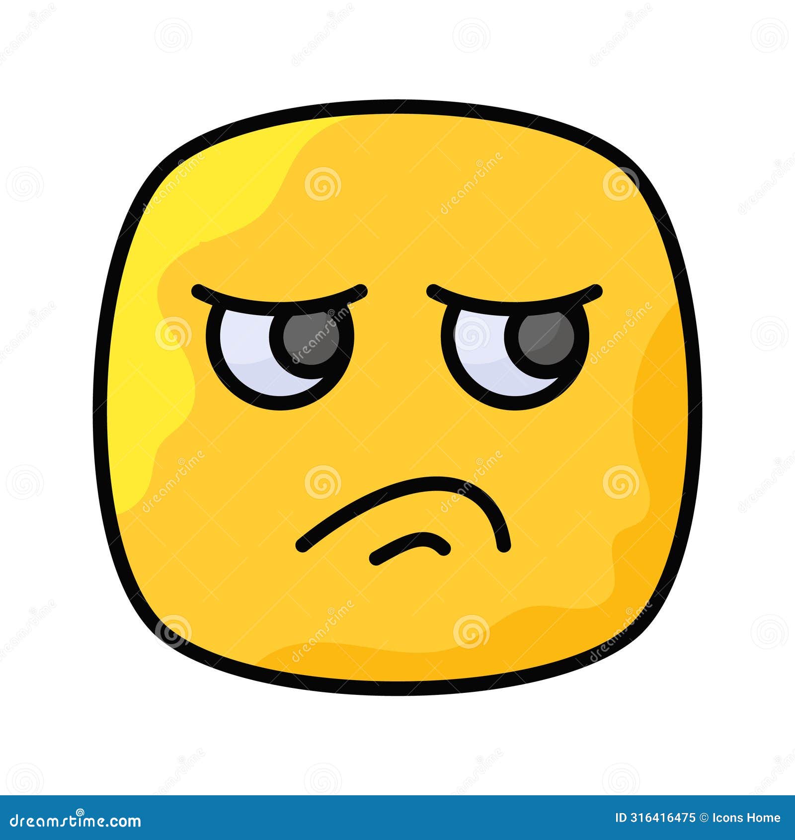 Disgusted Emoji Vector Design, Customizable Unique Vector Stock Vector ...