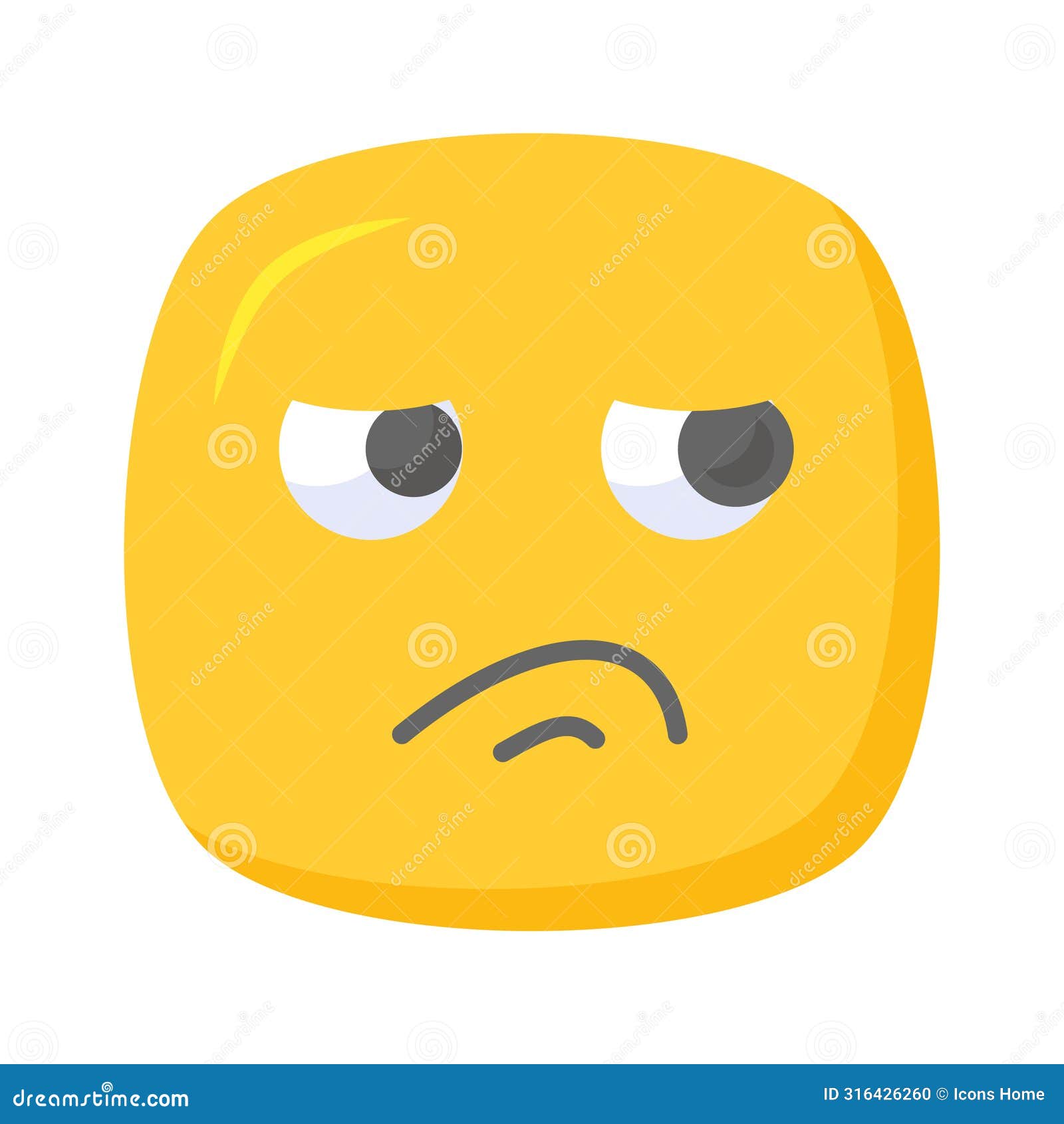 Disgusted Emoji Vector Design, Customizable Unique Vector Stock Vector ...