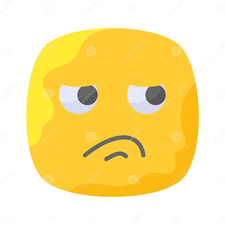 Disgusted Emoji Vector Design, Customizable Unique Vector Stock Vector ...