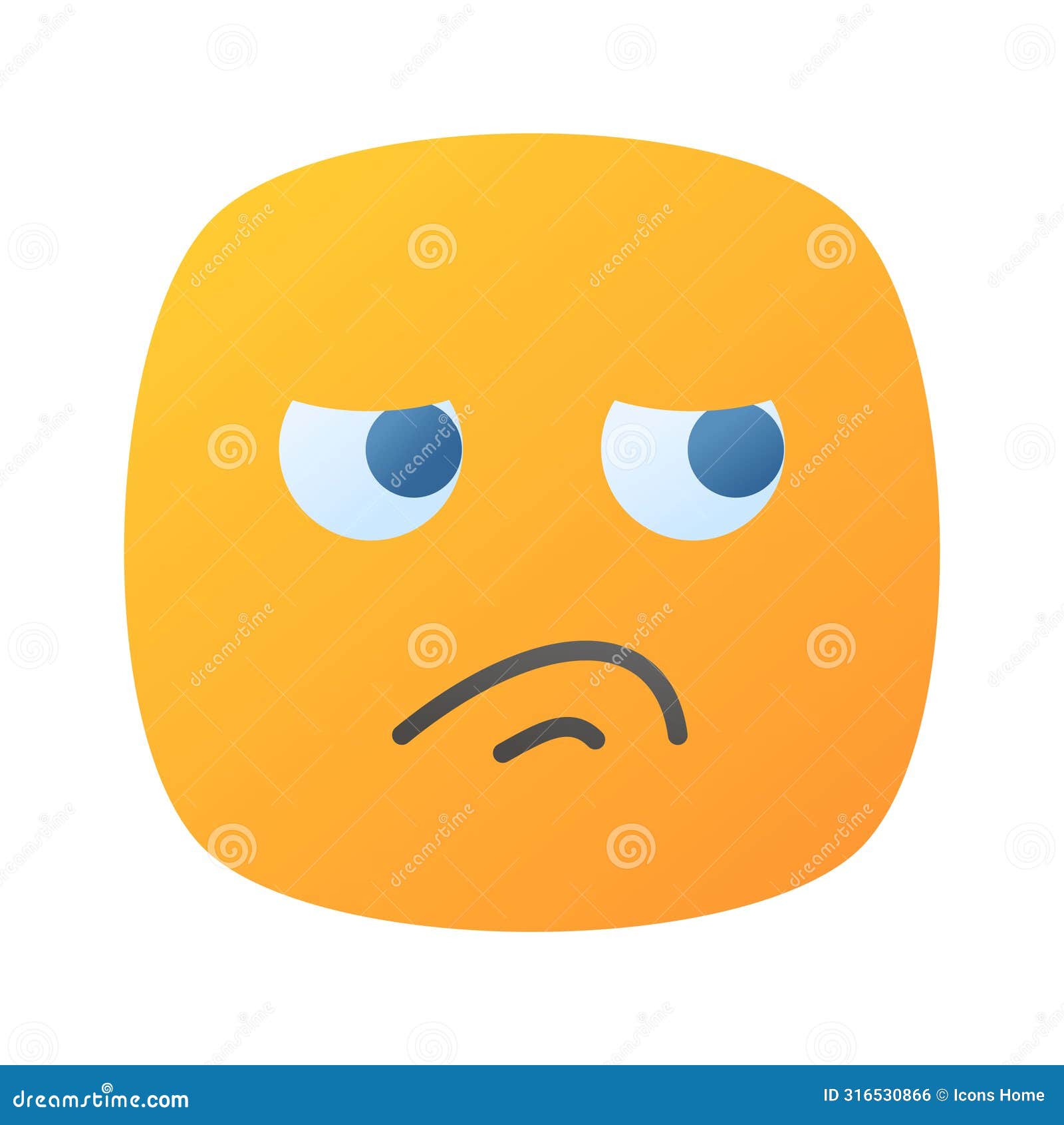 Disgusted Emoji Vector Design, Customizable Unique Vector Stock Vector ...