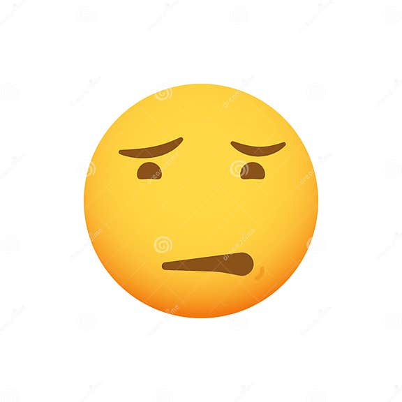 Disgusted Emoticon. Vector Emoji Smiley Icon Stock Vector ...