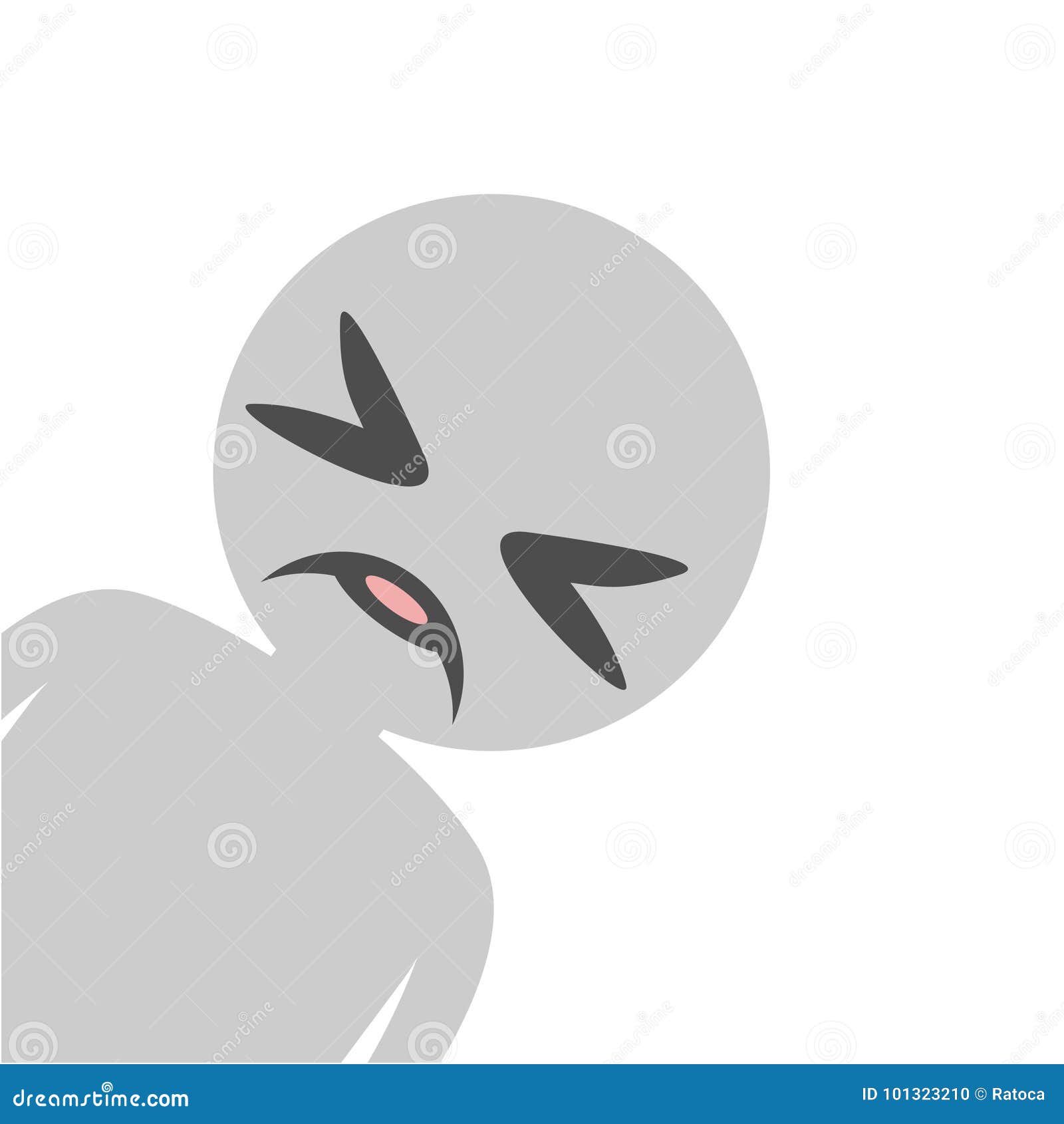 Disgusted face design stock vector. Illustration of cartoon - 101323210