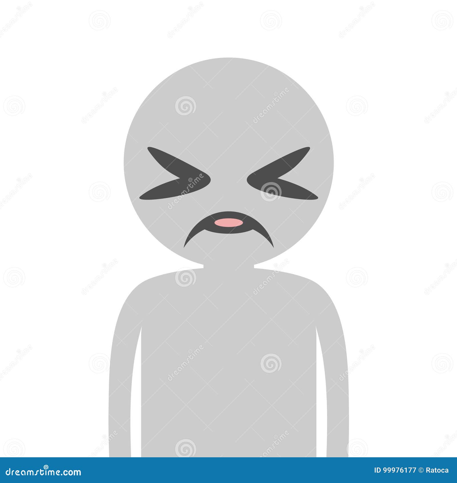 Disgusted face design stock vector. Illustration of disgust - 99976177