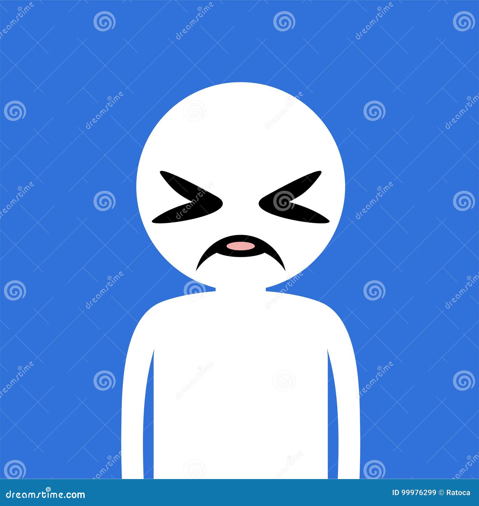 Disgusted face design stock vector. Illustration of disgusted - 99976299