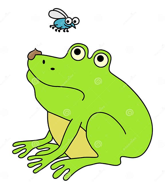 Disgusted frog stock vector. Illustration of eyes, cartoon - 18141203