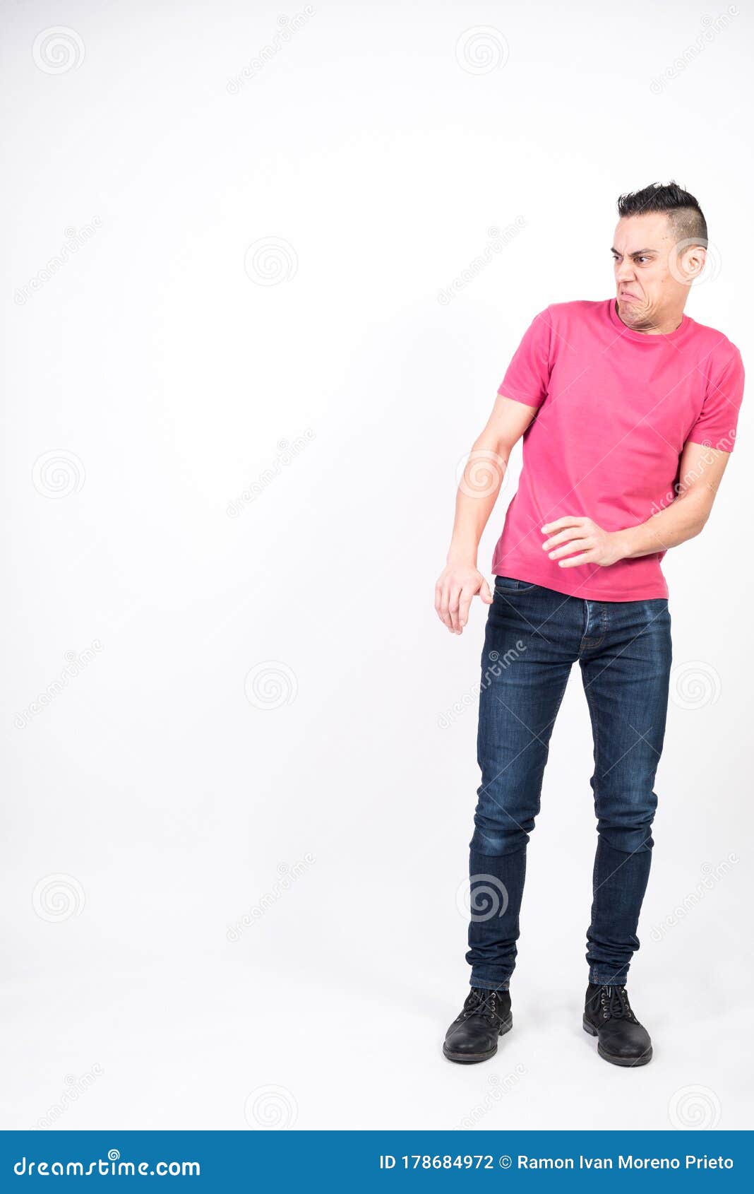 Disgusted man stock photo. Image of single, disgusted - 178684972