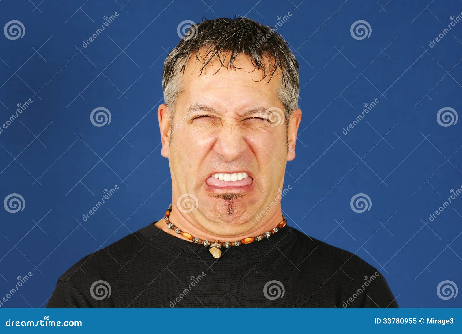 Disgusted man stock image. Image of white, face, expression - 33780955