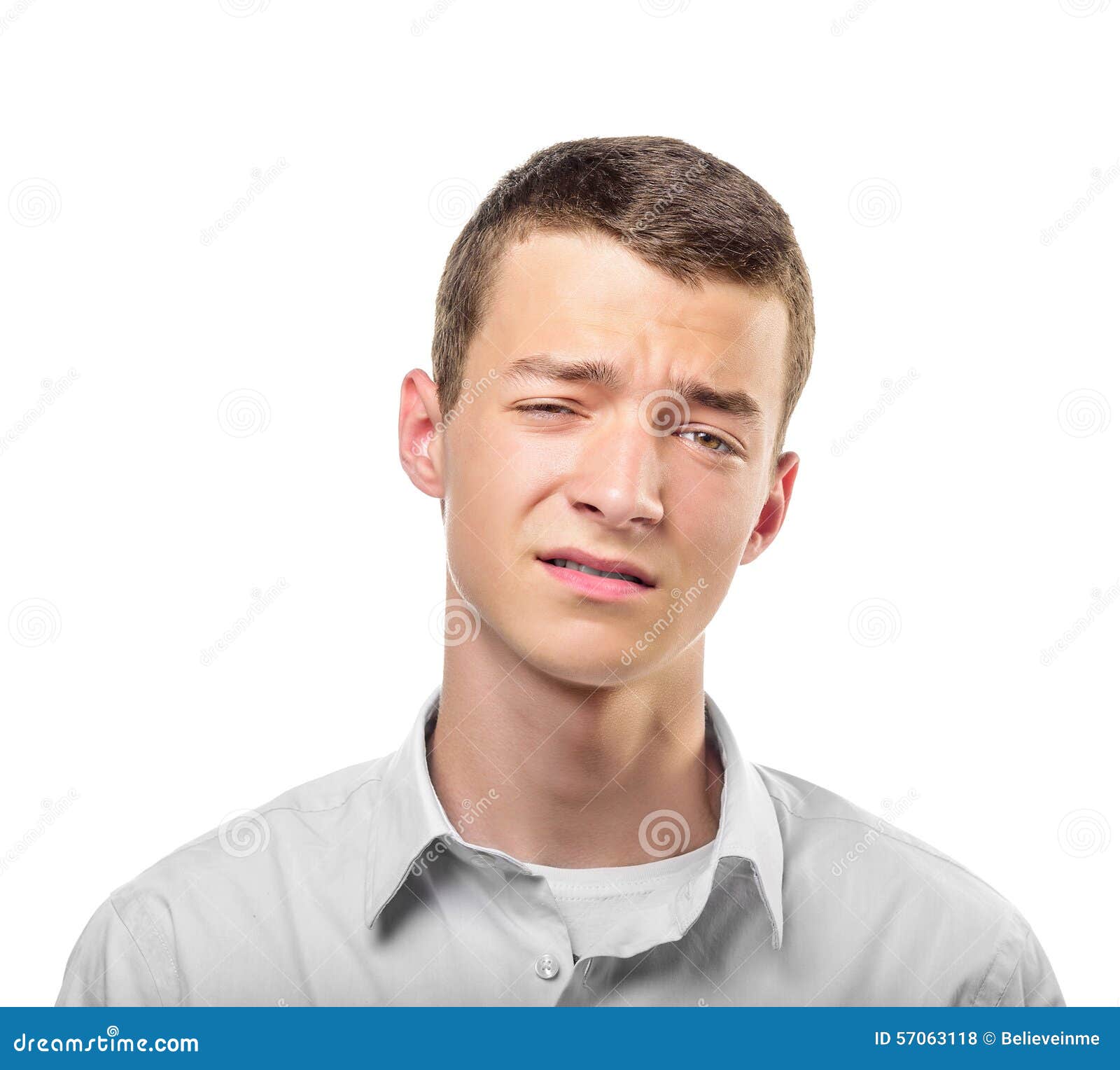 Disgusted man stock photo. Image of scare, stop, disgust - 57063118