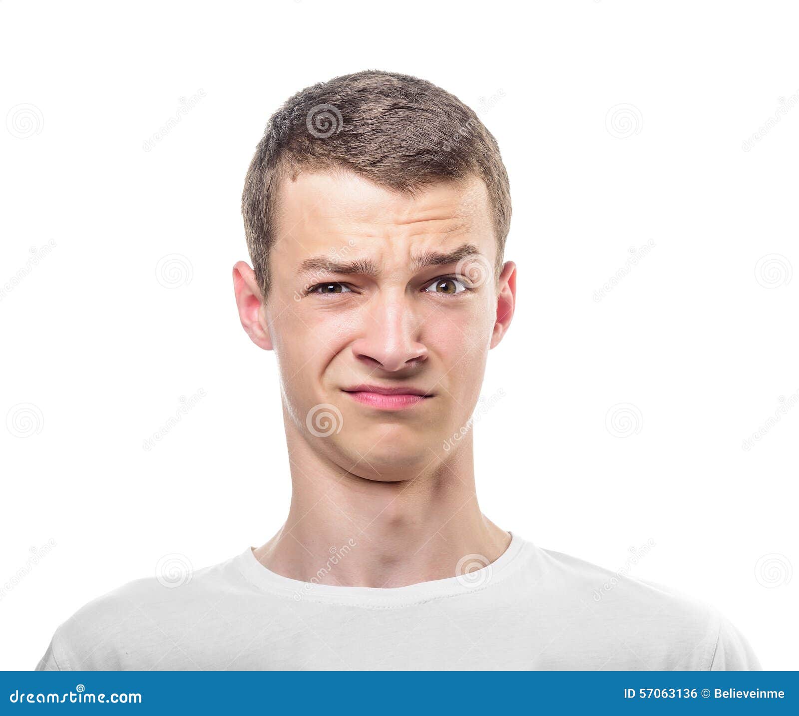 Disgusted man stock photo. Image of doubt, decline, reject - 57063136