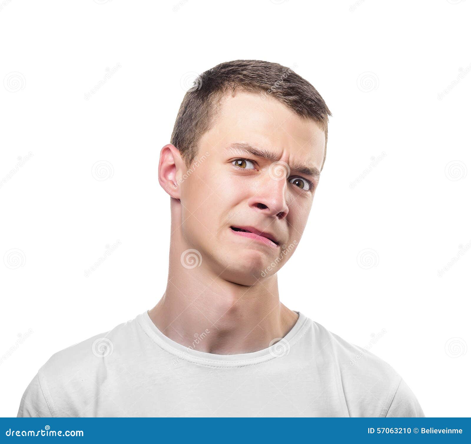 Disgusted man stock photo. Image of wall, face, concept - 57063210