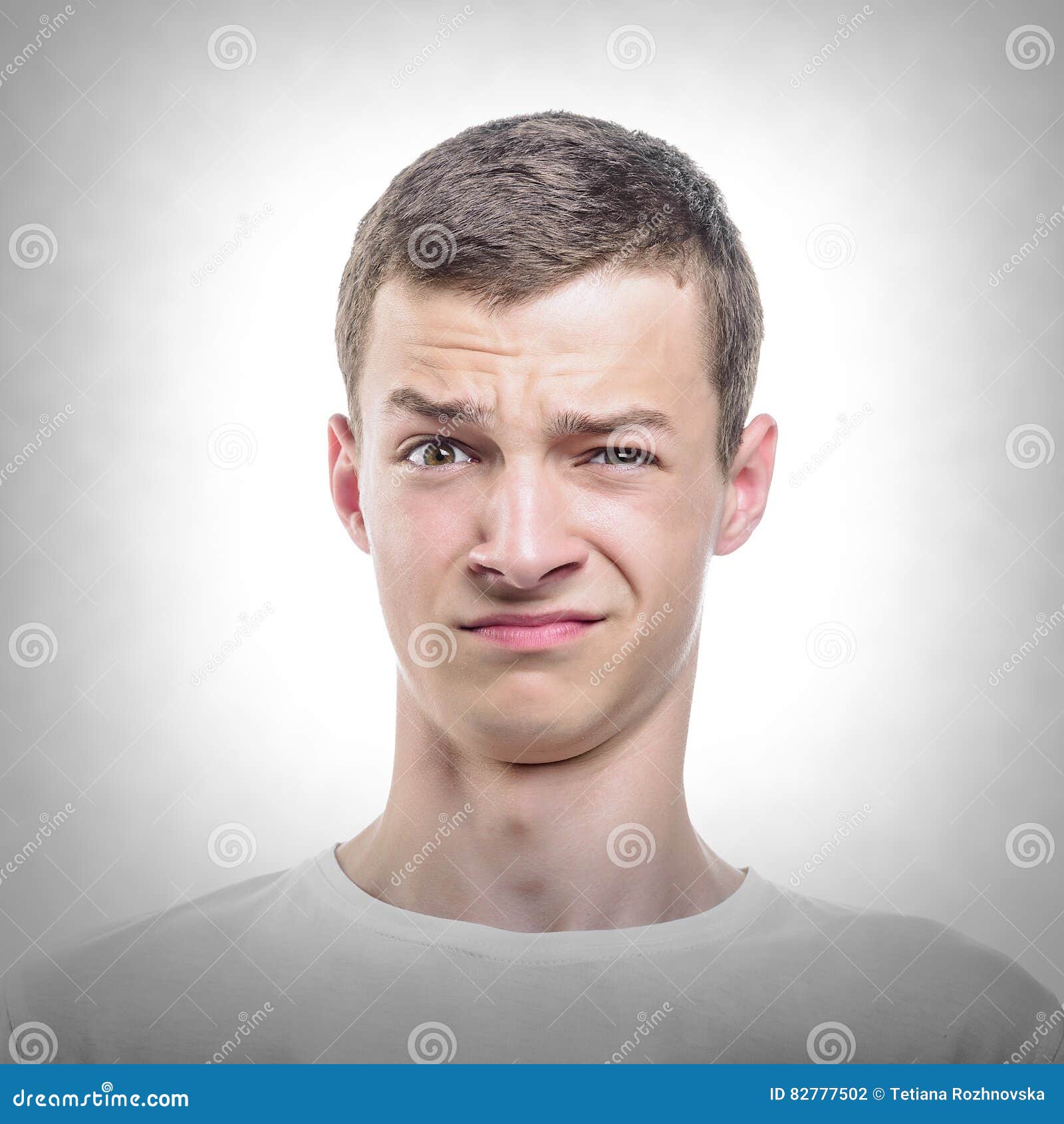 Disgusted man. stock photo. Image of sorrow, male, adult - 82777502