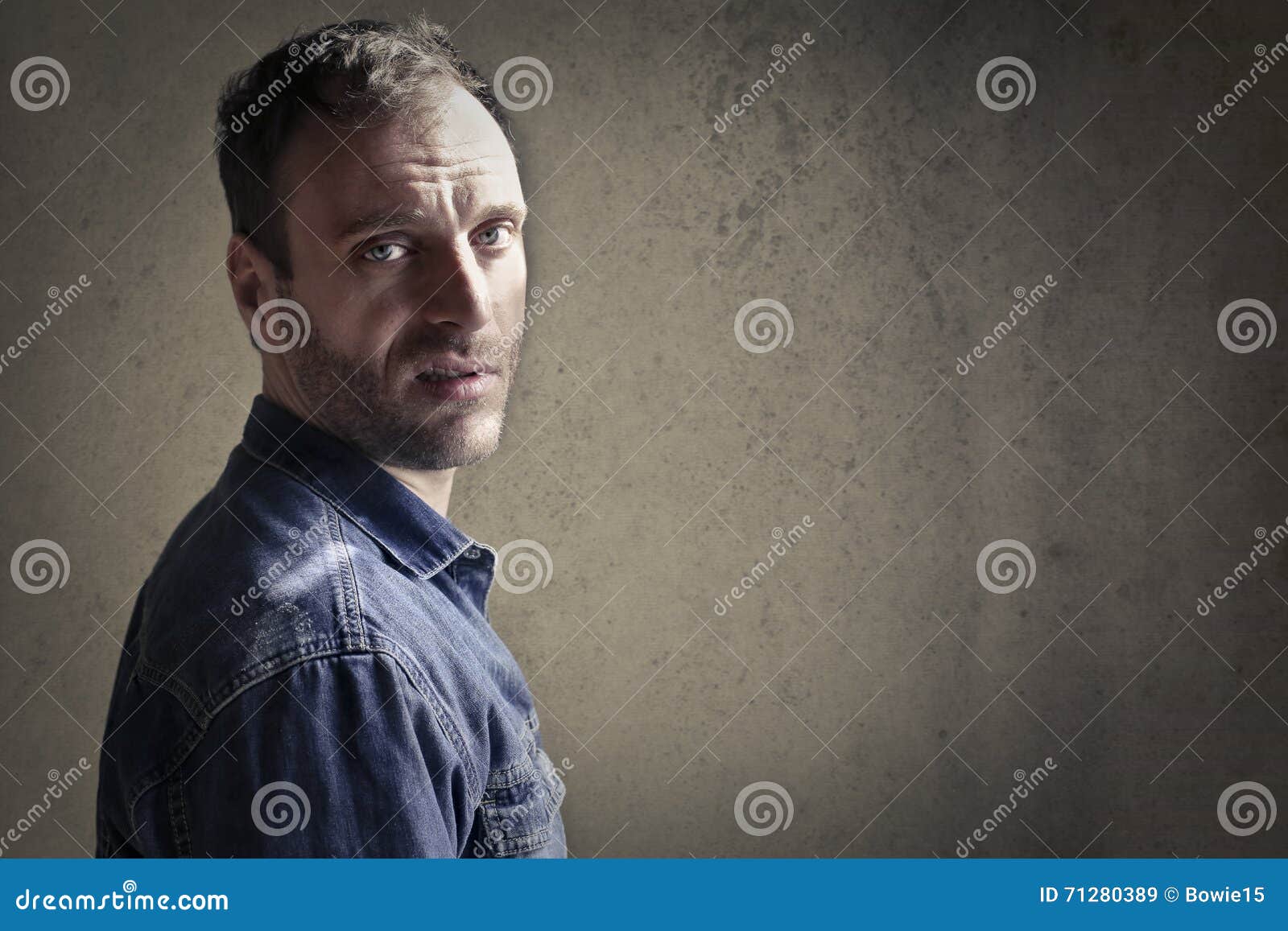 Disgusted man stock image. Image of scorn, adult, wall - 71280389
