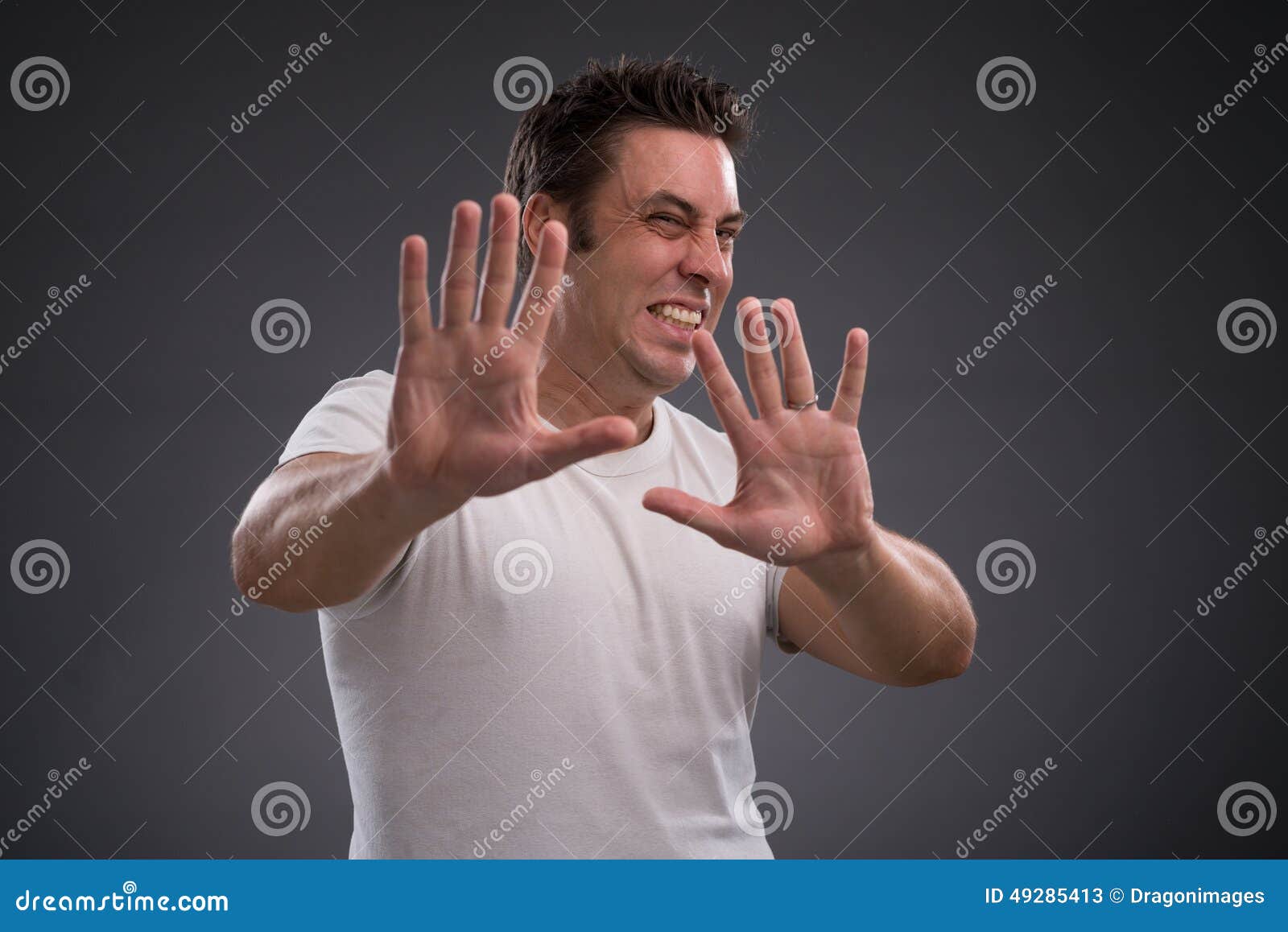 Disgusted man stock image. Image of reaction, negative - 49285413