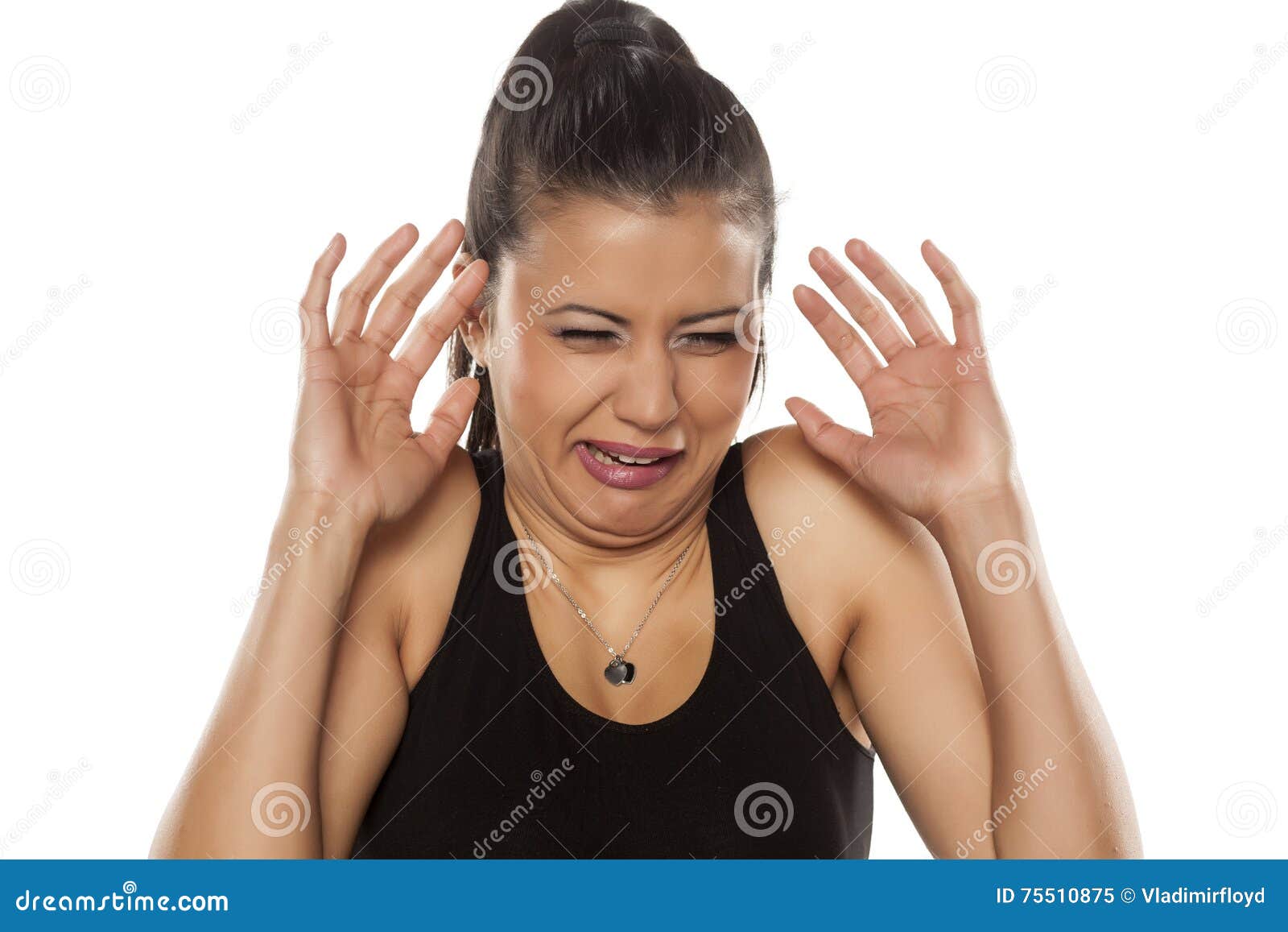 Disgusted woman stock image. Image of disgusted, multicultural - 75510875