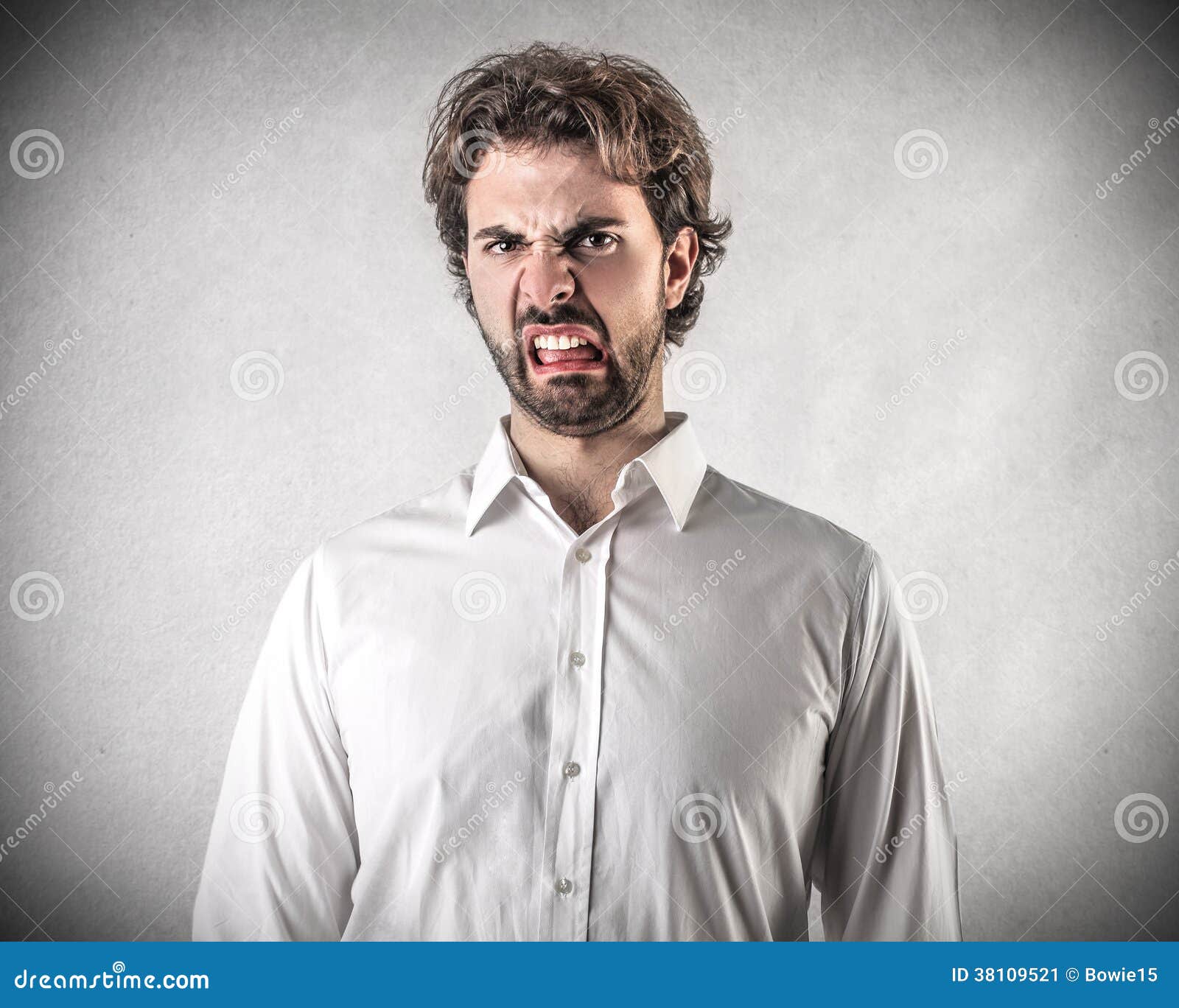 Disgusted young man stock image. Image of shocked, emotion - 38109521