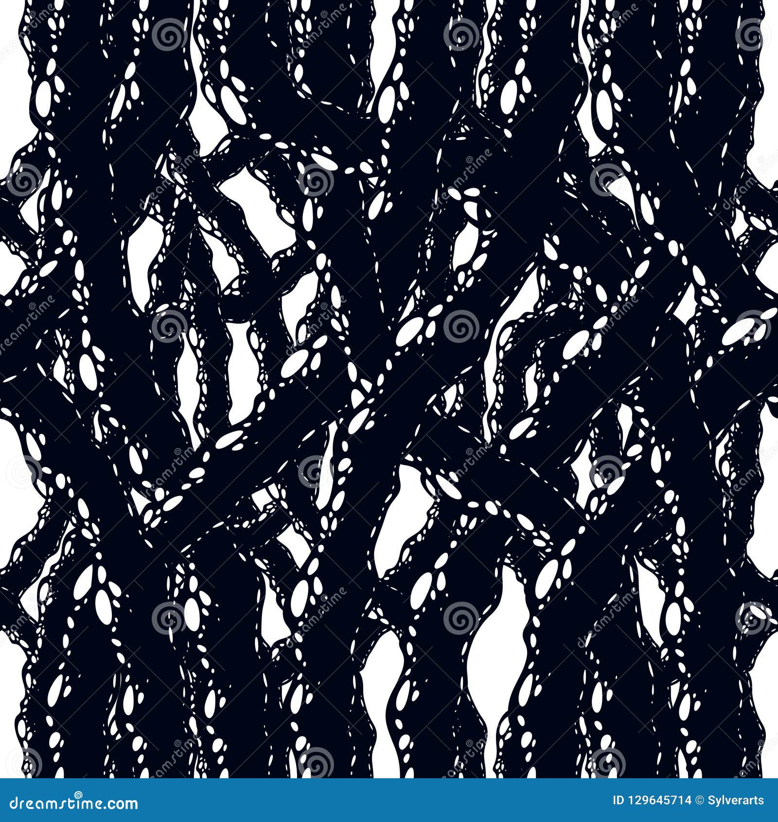 Disgusting Horror and Nightmare Seamless Pattern, Vector Background ...