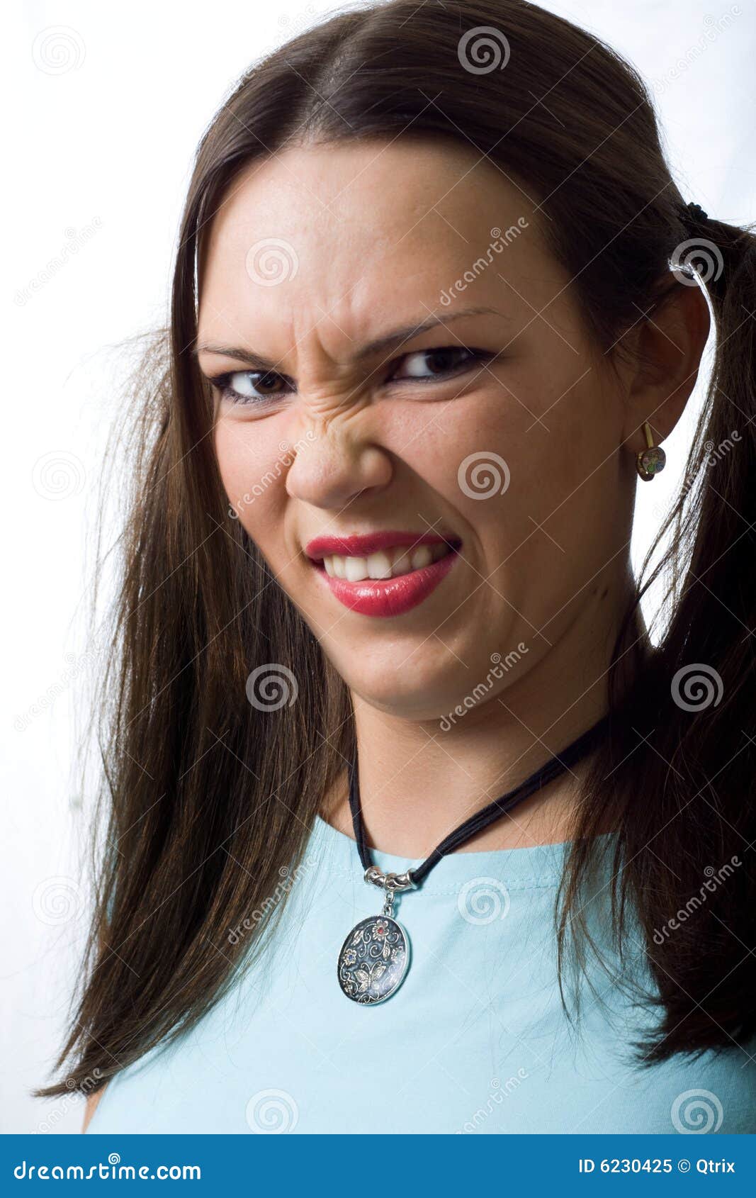 Disgusto. imagen de archivo. Imagen de retrato, hembra - 6230425