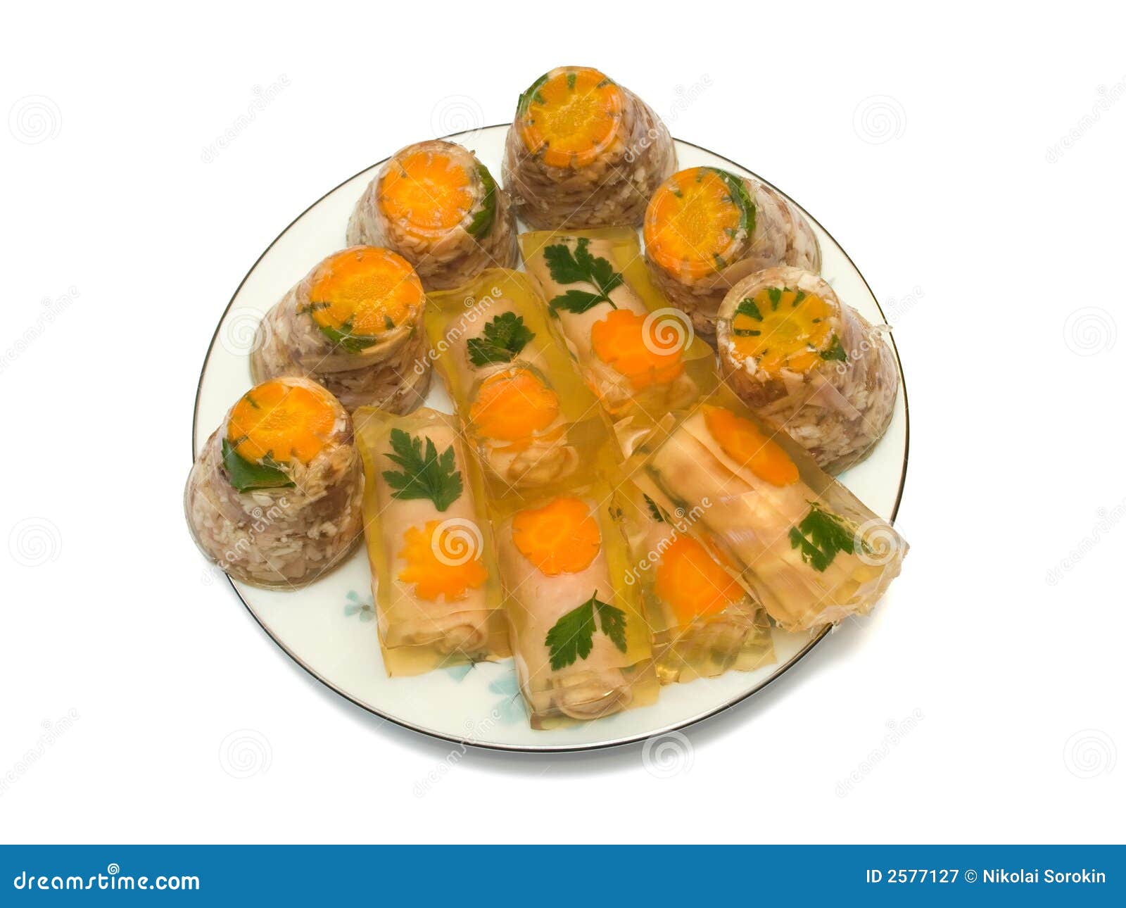 Dish with aspic stock image. Image of cooking, jellied - 2577127