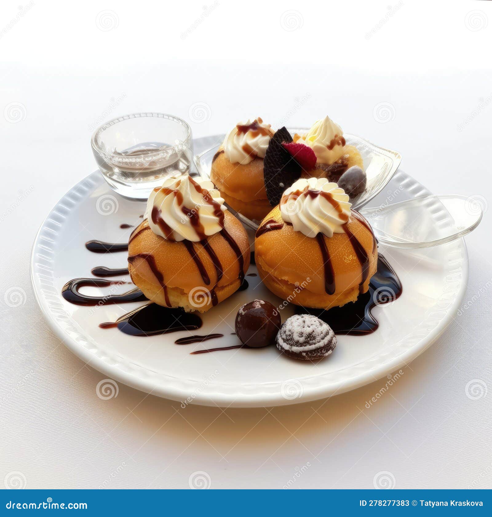 Dish with assorted cakes stock illustration. Illustration of strawberry ...