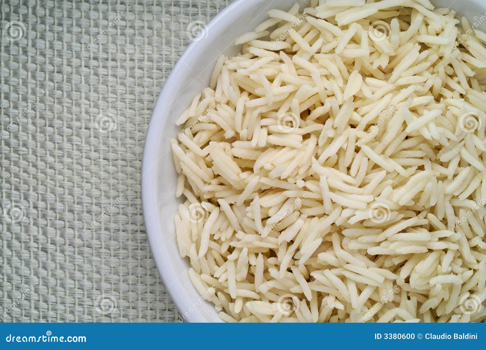 Dish of Basmati rice stock photo. Image of vegetable, food - 3380600