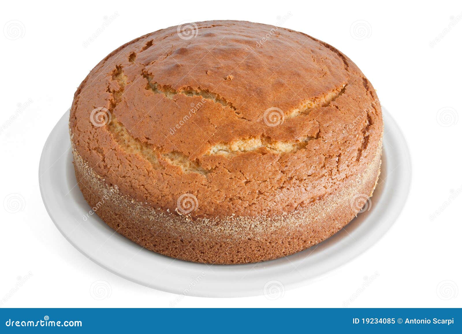Dish with cake stock image. Image of isolated, clipping - 19234085