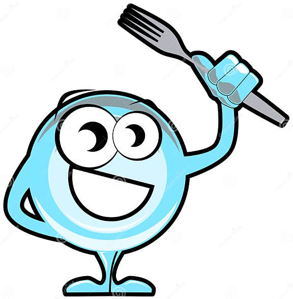 Dish cartoon isolated stock vector. Illustration of cutlery - 45641977