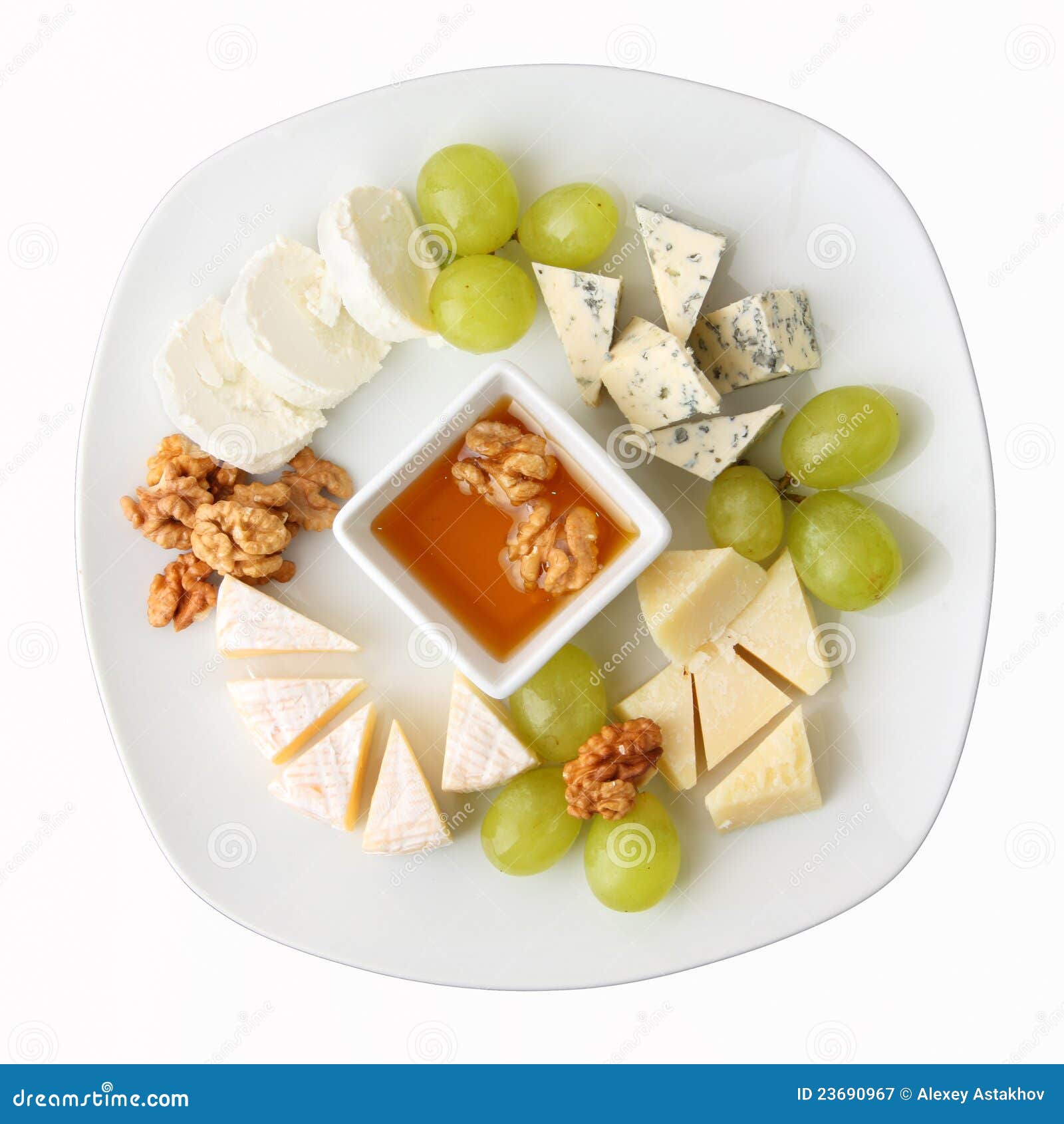 Dish of cheese with grapes stock image. Image of ingredient - 23690967