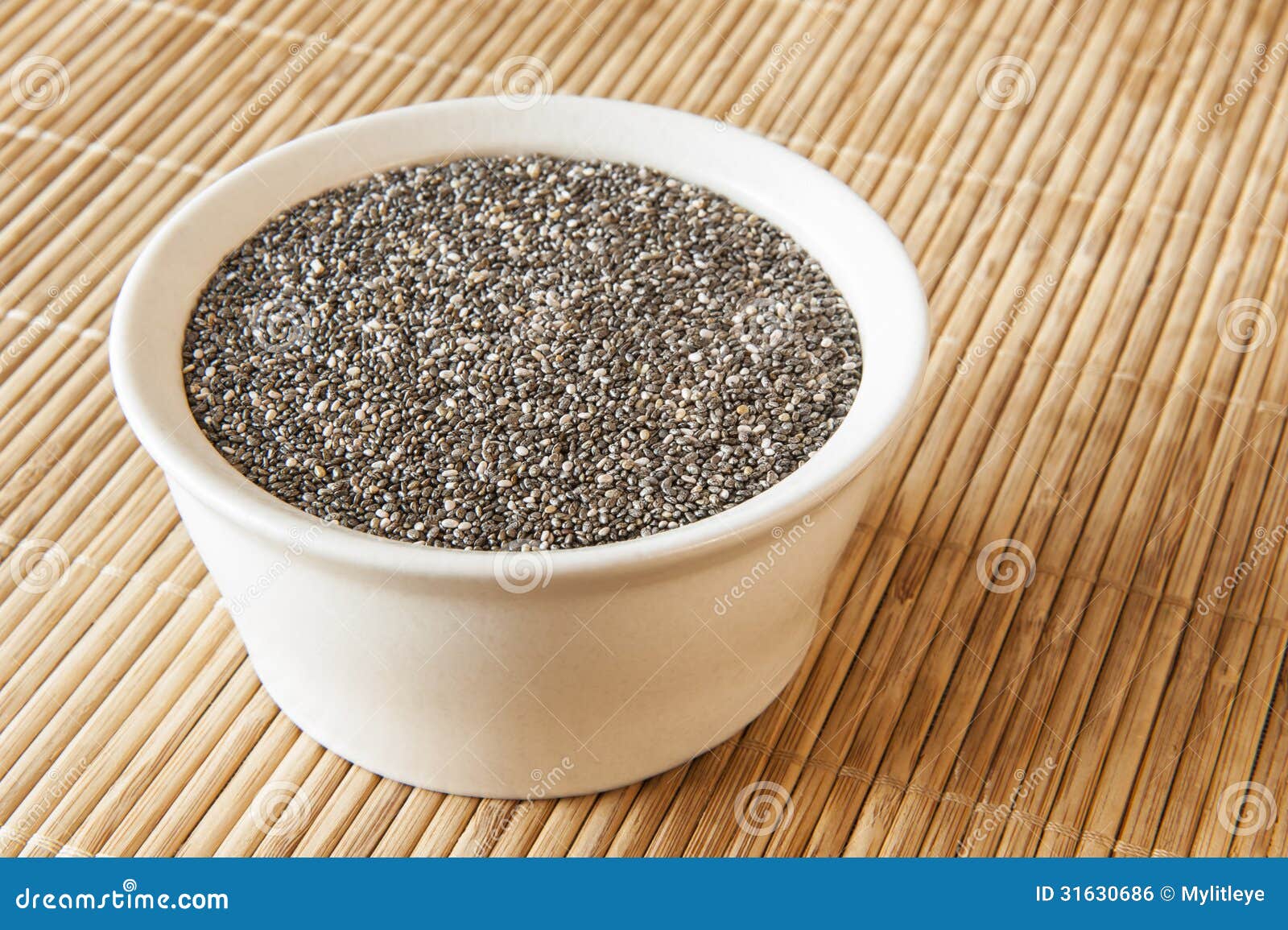 Dish of Chia Seeds stock photo. Image of loss, nutrition - 31630686