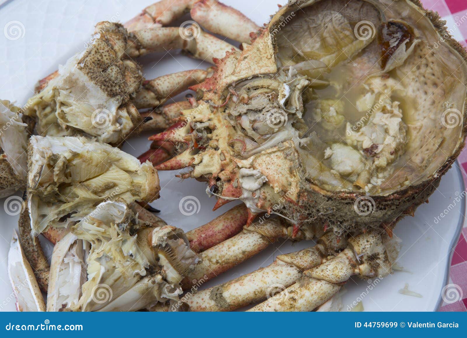 Dish cooked crab stock image. Image of crab, food, lemon - 44759699