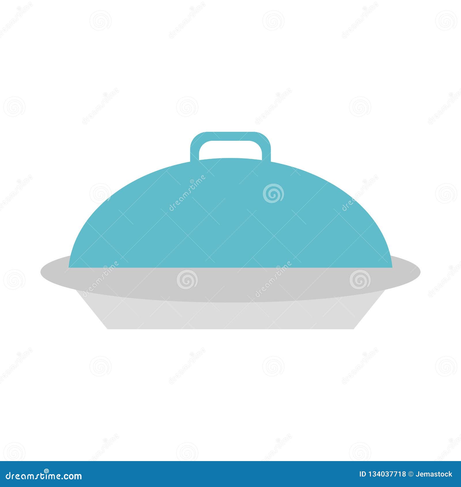 Dish dome symbol stock vector. Illustration of isolated - 134037718