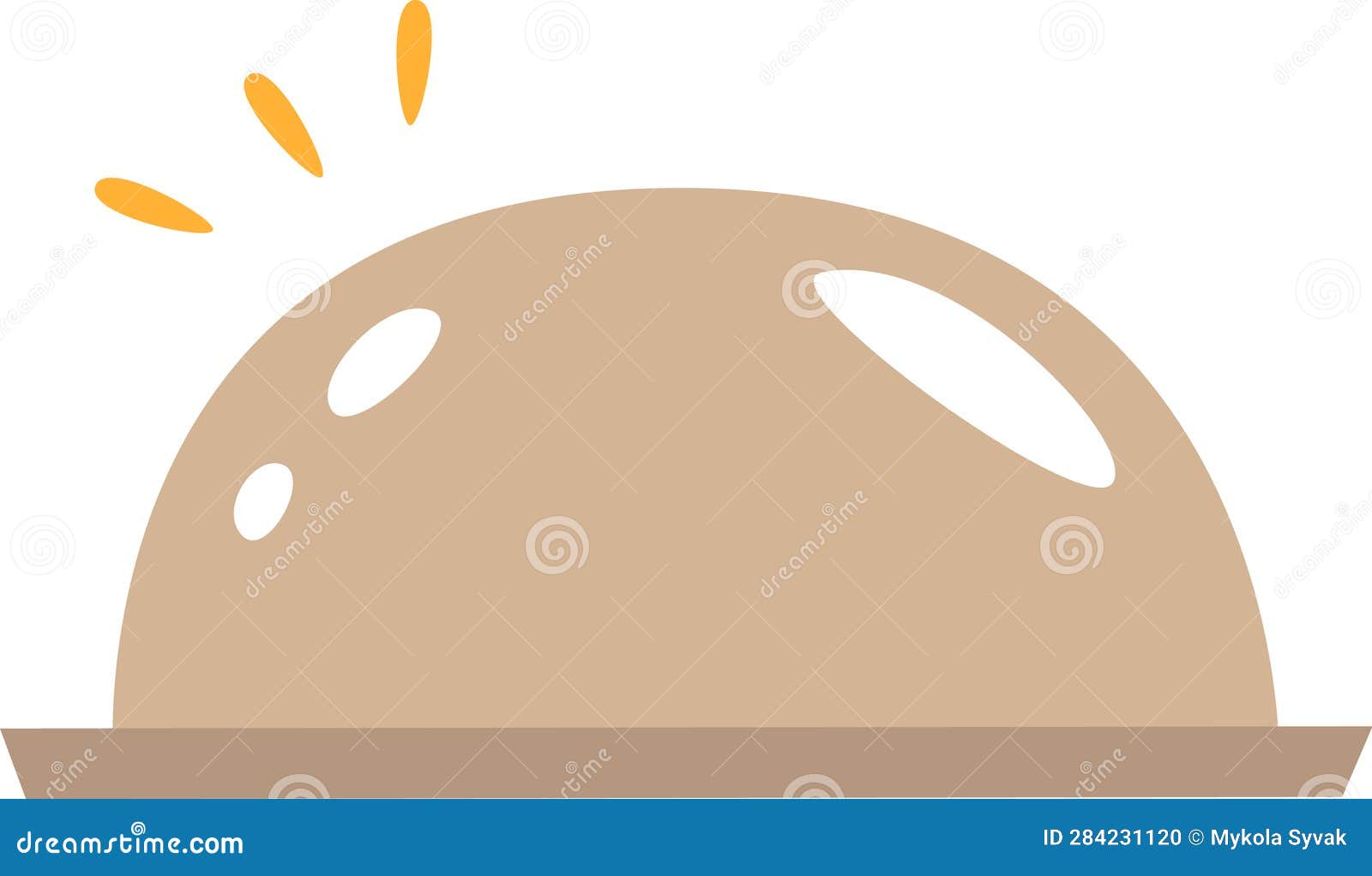 Dish Food Cap stock vector. Illustration of lunch, plate - 284231120