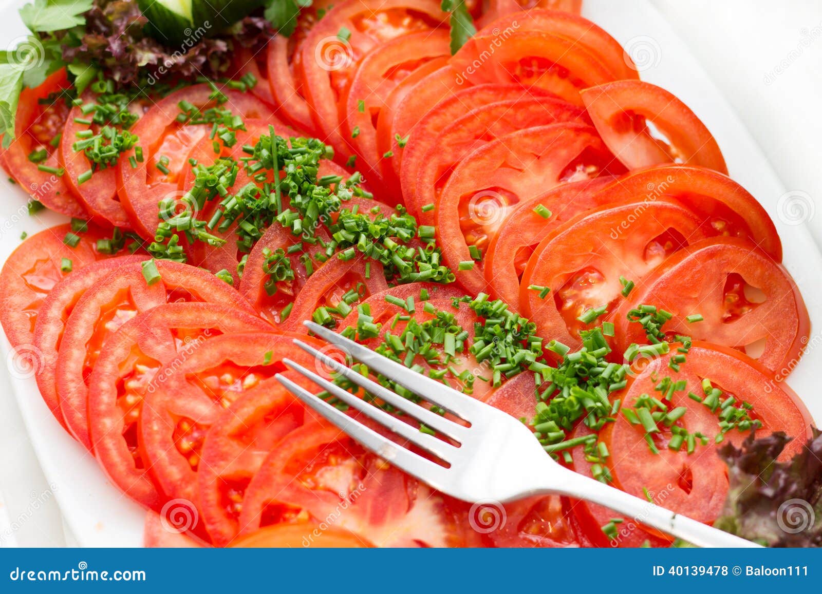 Dish with Fresh Sliced Tomatoes. Stock Photo - Image of plate ...
