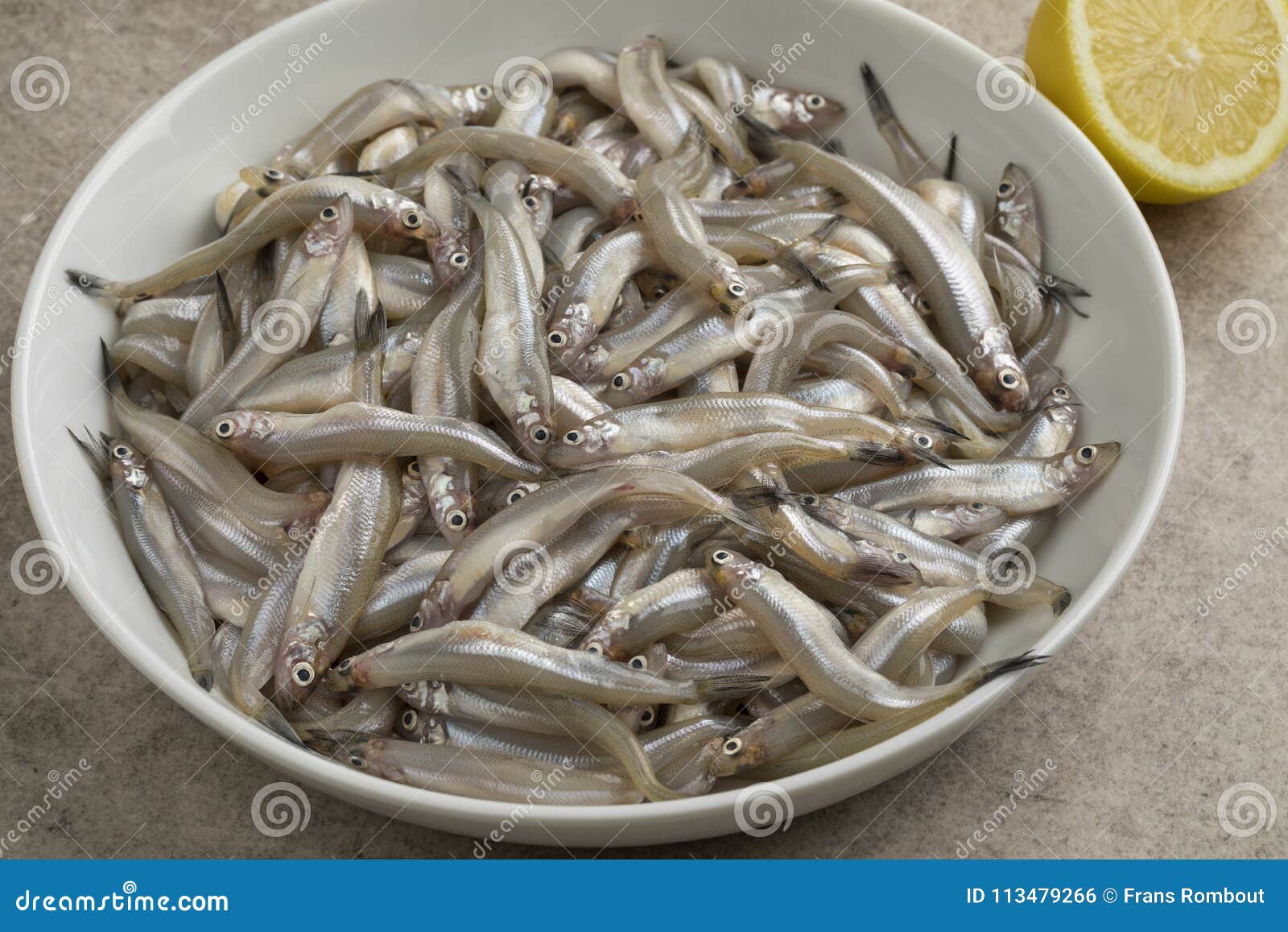 Dish with Fresh Smelt Fishes Stock Photo - Image of smelts, seafood ...
