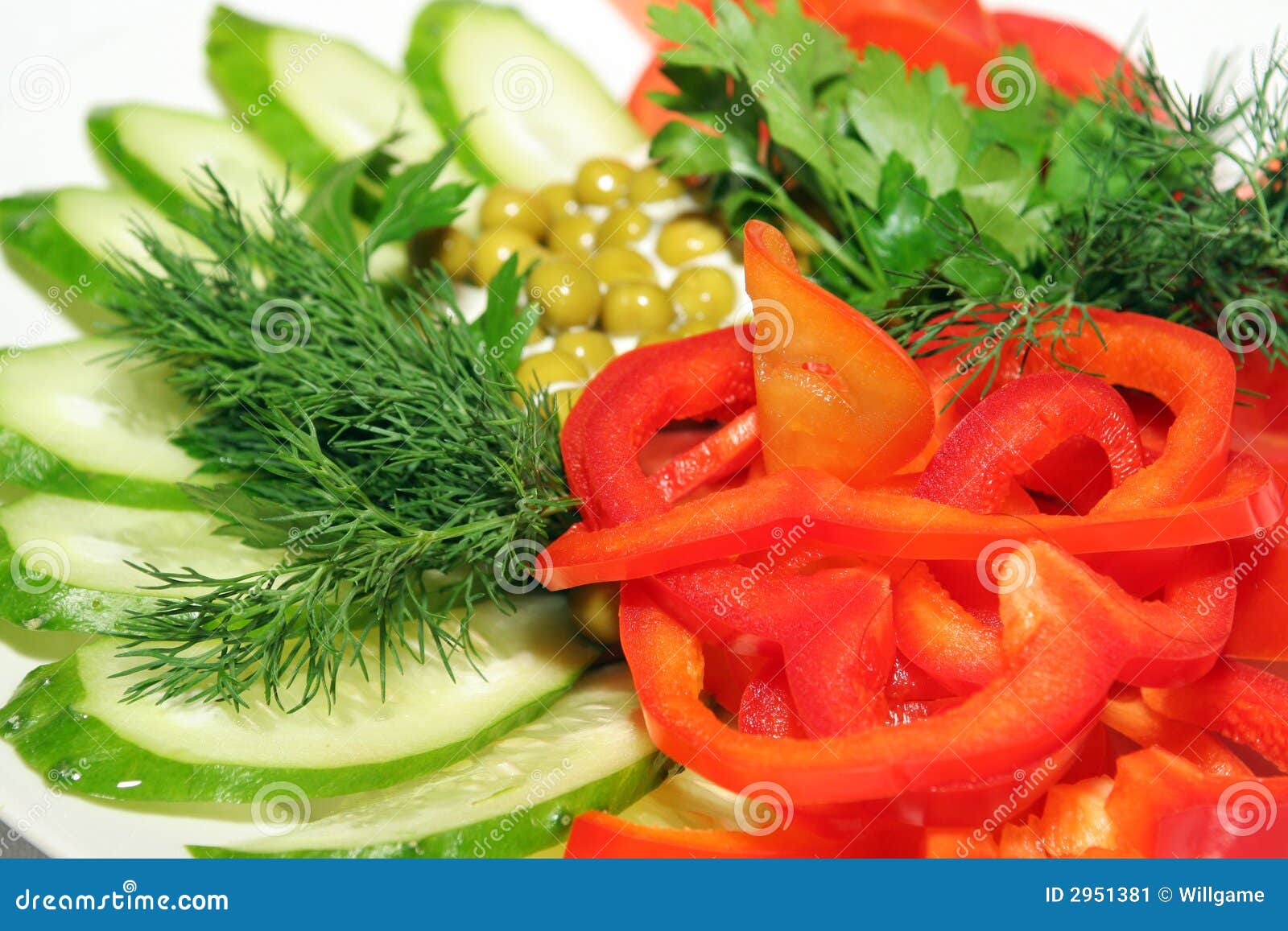 Dish of fresh vegetables stock image. Image of snack, harvest - 2951381