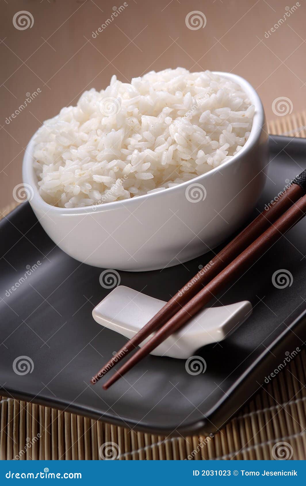 Dish full of plain rice stock image. Image of white, warm - 2031023