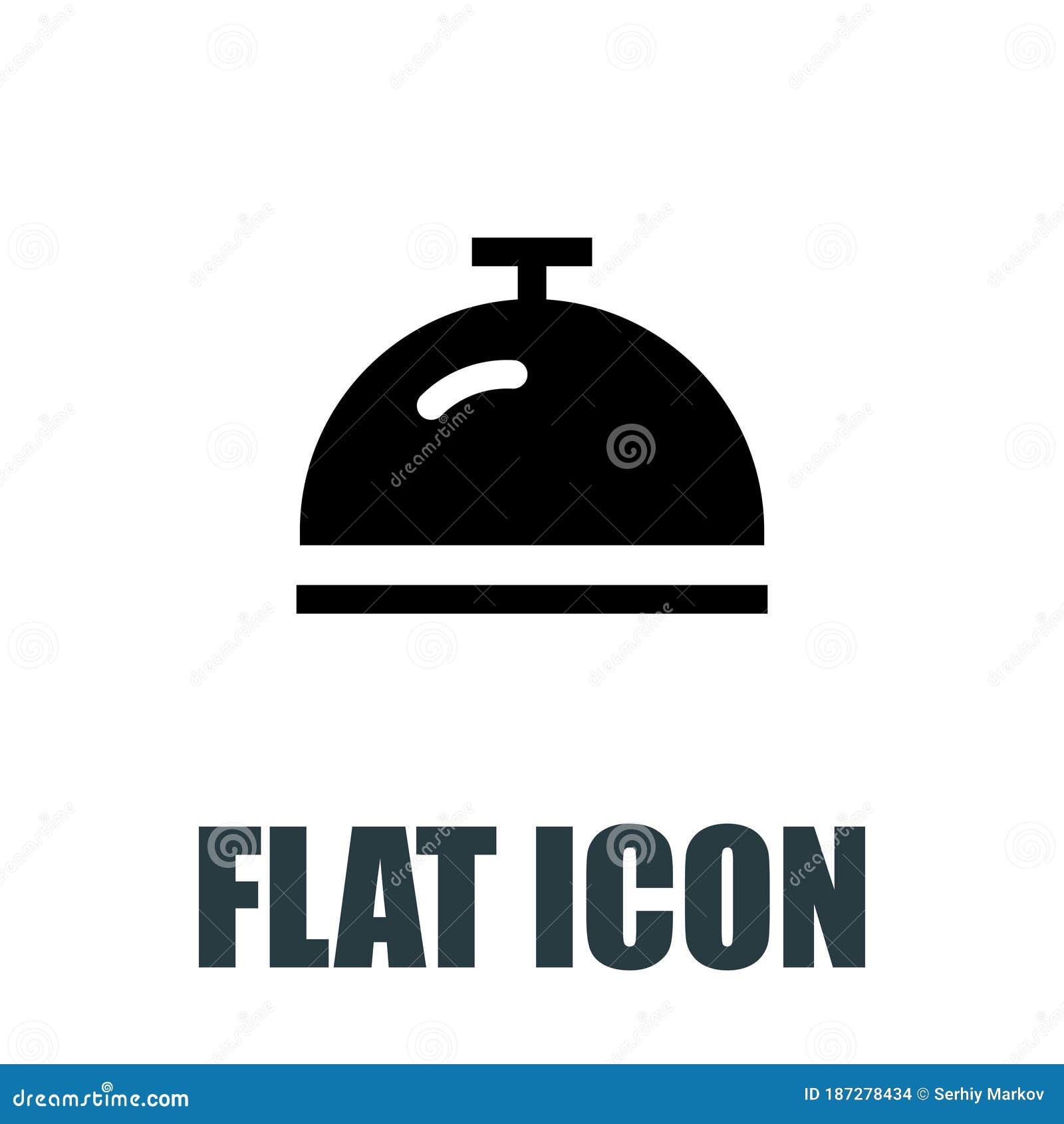 Dish Icon. Flat Illustration Isolated Vector Sign Stock Illustration ...
