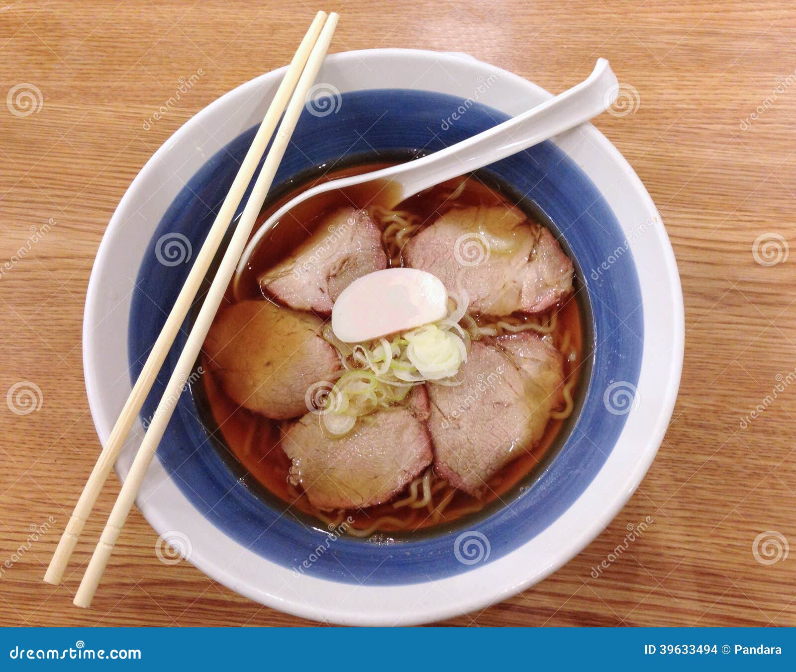 Dish of Pork Ramen, Chacu Men Stock Photo - Image of japanese, cooking ...