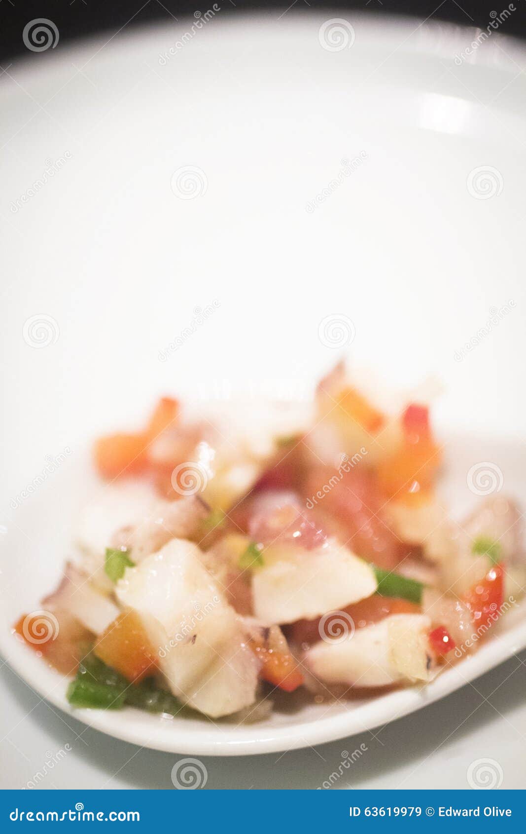 Dish of Starter Food on Restaurant Table Stock Image - Image of ...