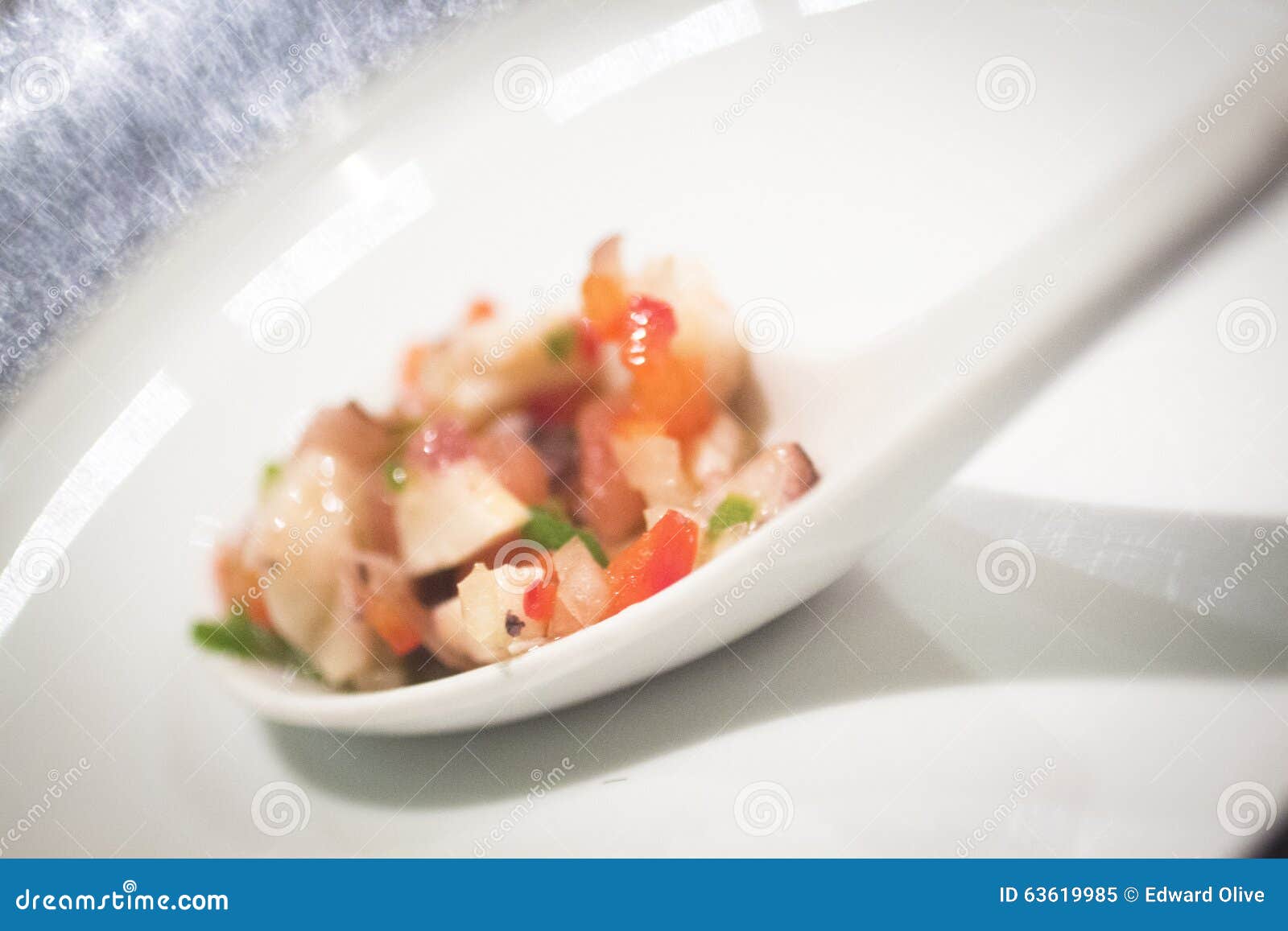 Dish of Starter Food on Restaurant Table Stock Image - Image of ...