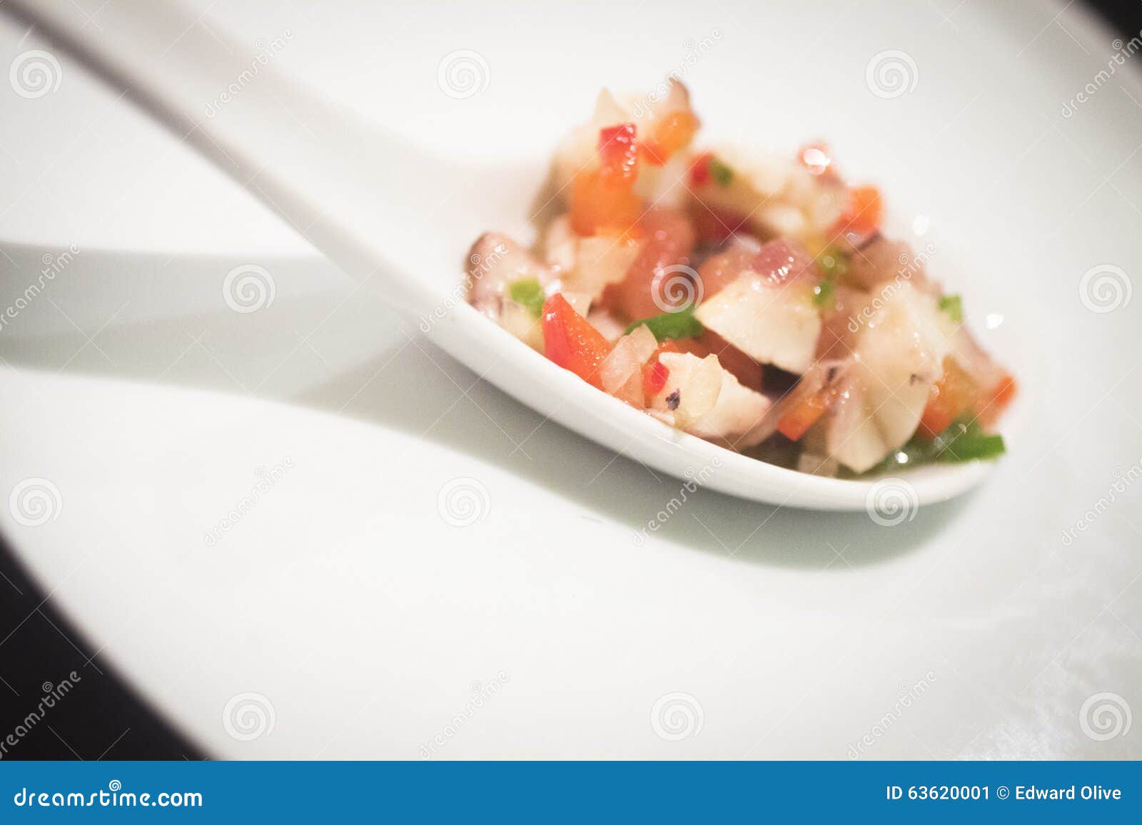 Dish of Starter Food on Restaurant Table Stock Image - Image of evening ...