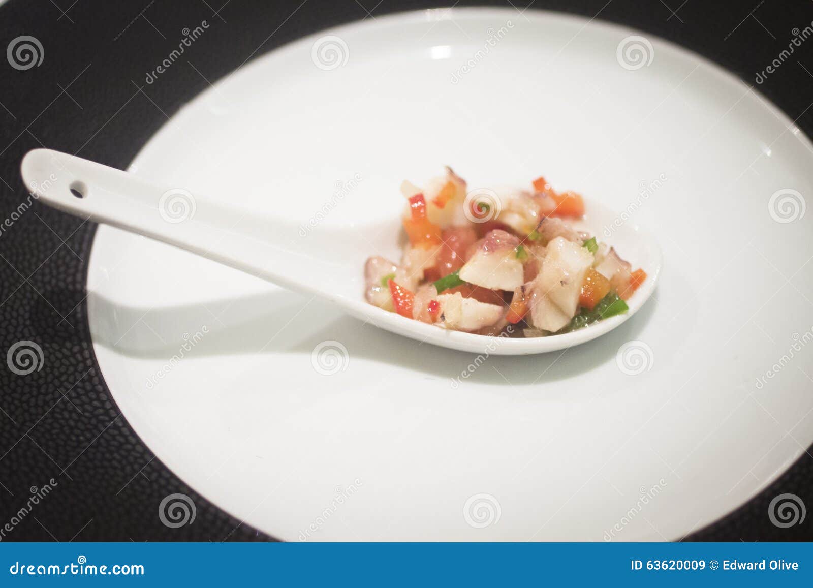 Dish of Starter Food on Restaurant Table Stock Image - Image of gourmet ...