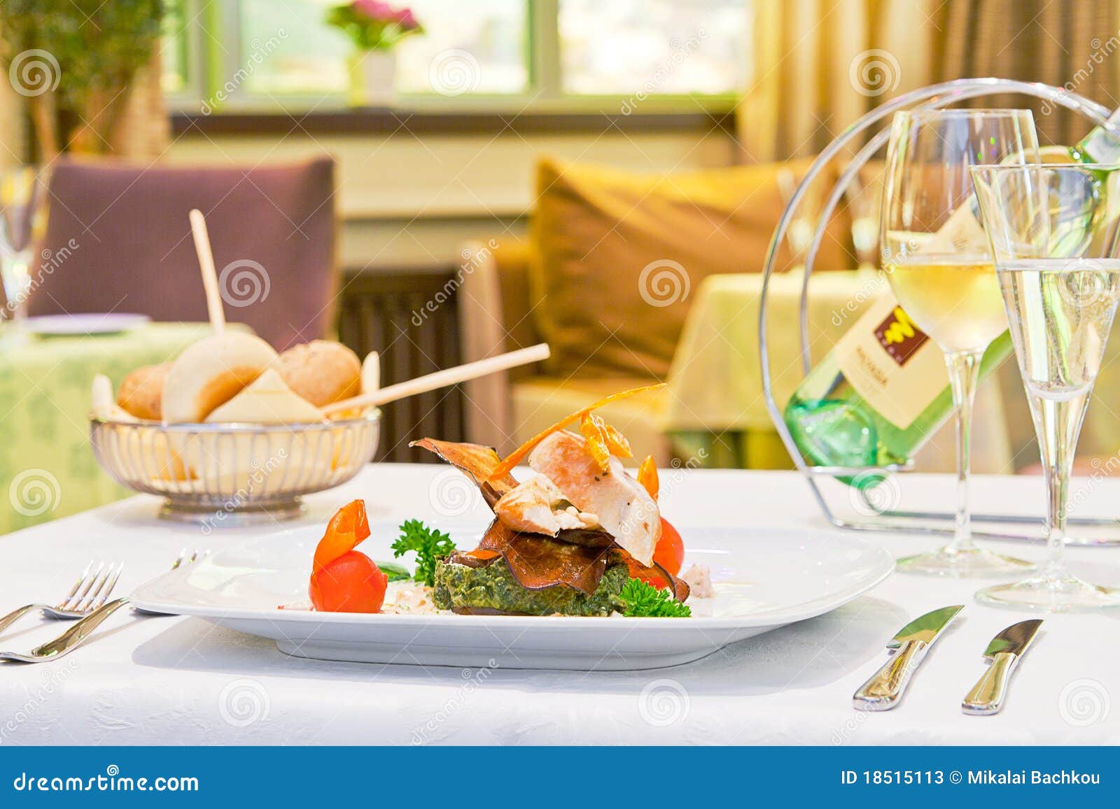 Dish on the table stock image. Image of portion, eating - 18515113