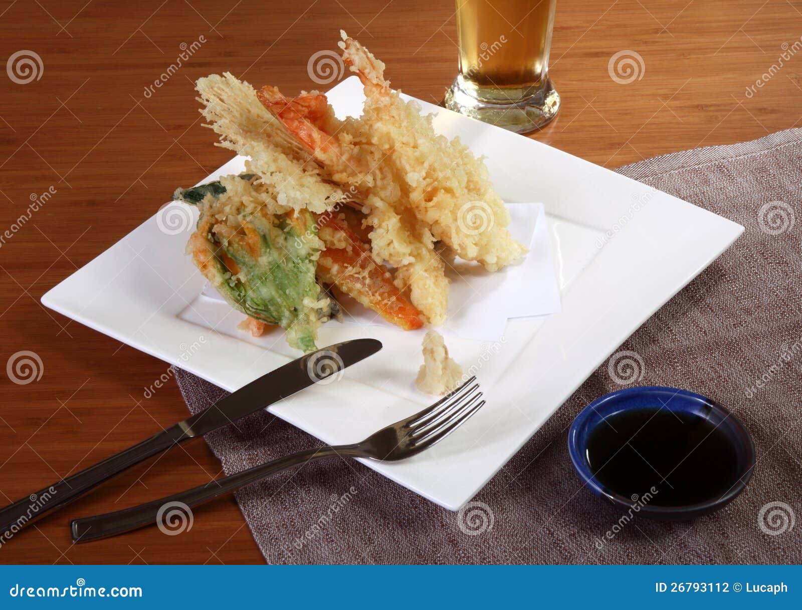 Dish of tempura stock photo. Image of tradition, fresh - 26793112