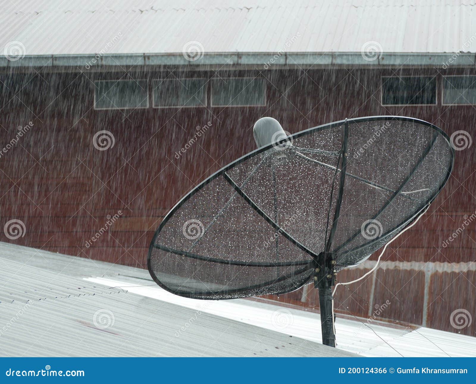 Dish TV stock photo. Image of global, equipment, receiver - 200124366