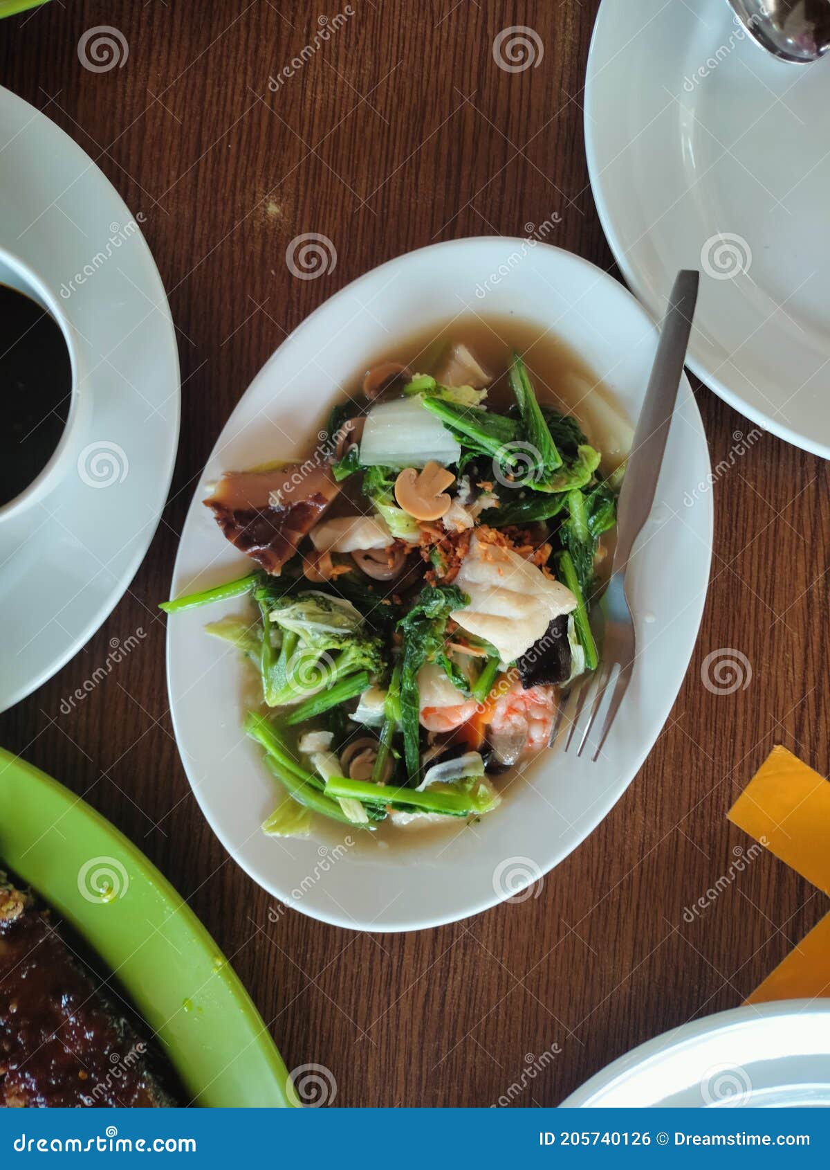 Dish Vegetable Menu with Udang Stock Photo - Image of food, cuisine ...